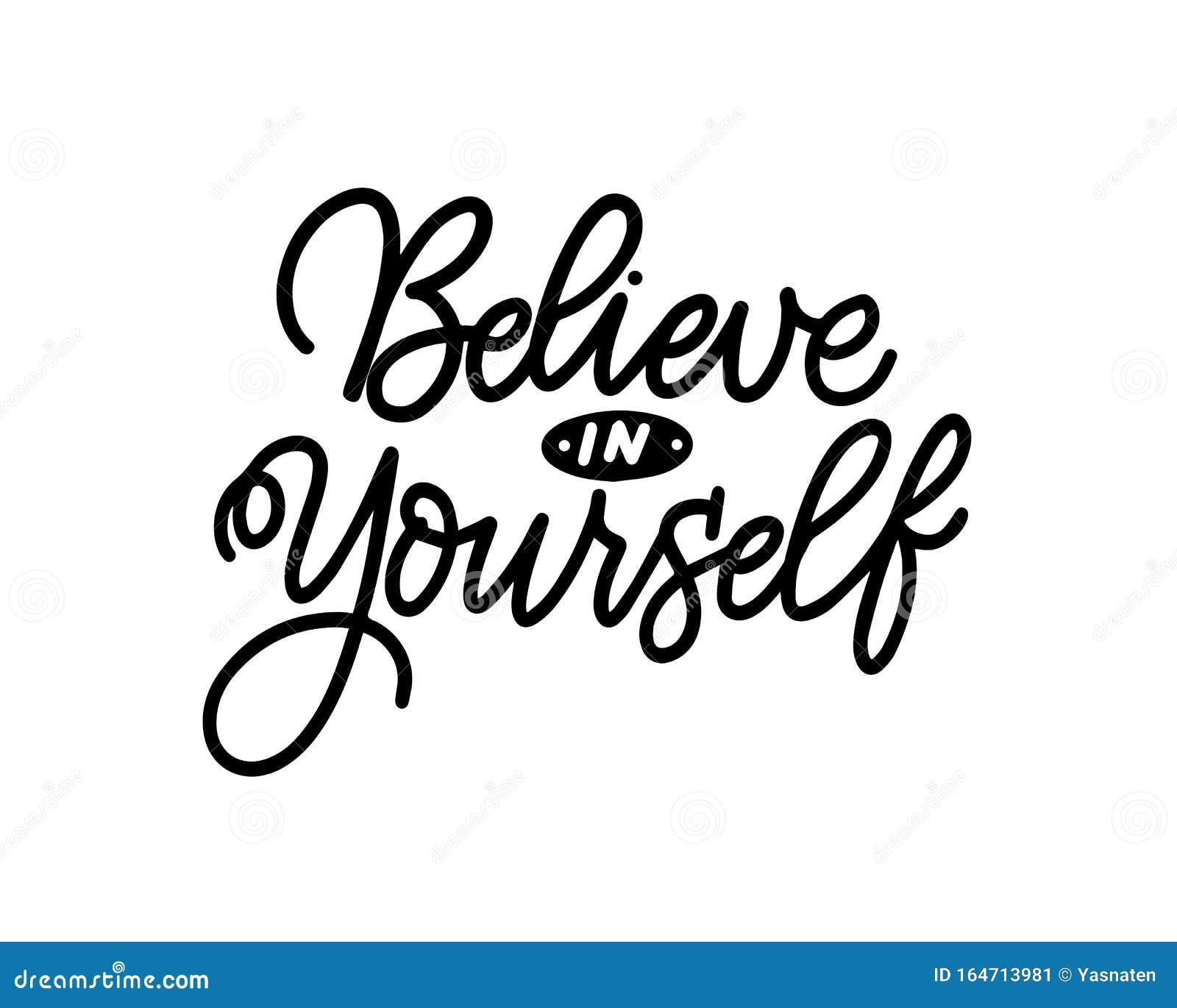 Believe in Yourself Vector Modern Design Quote Stock Vector ...