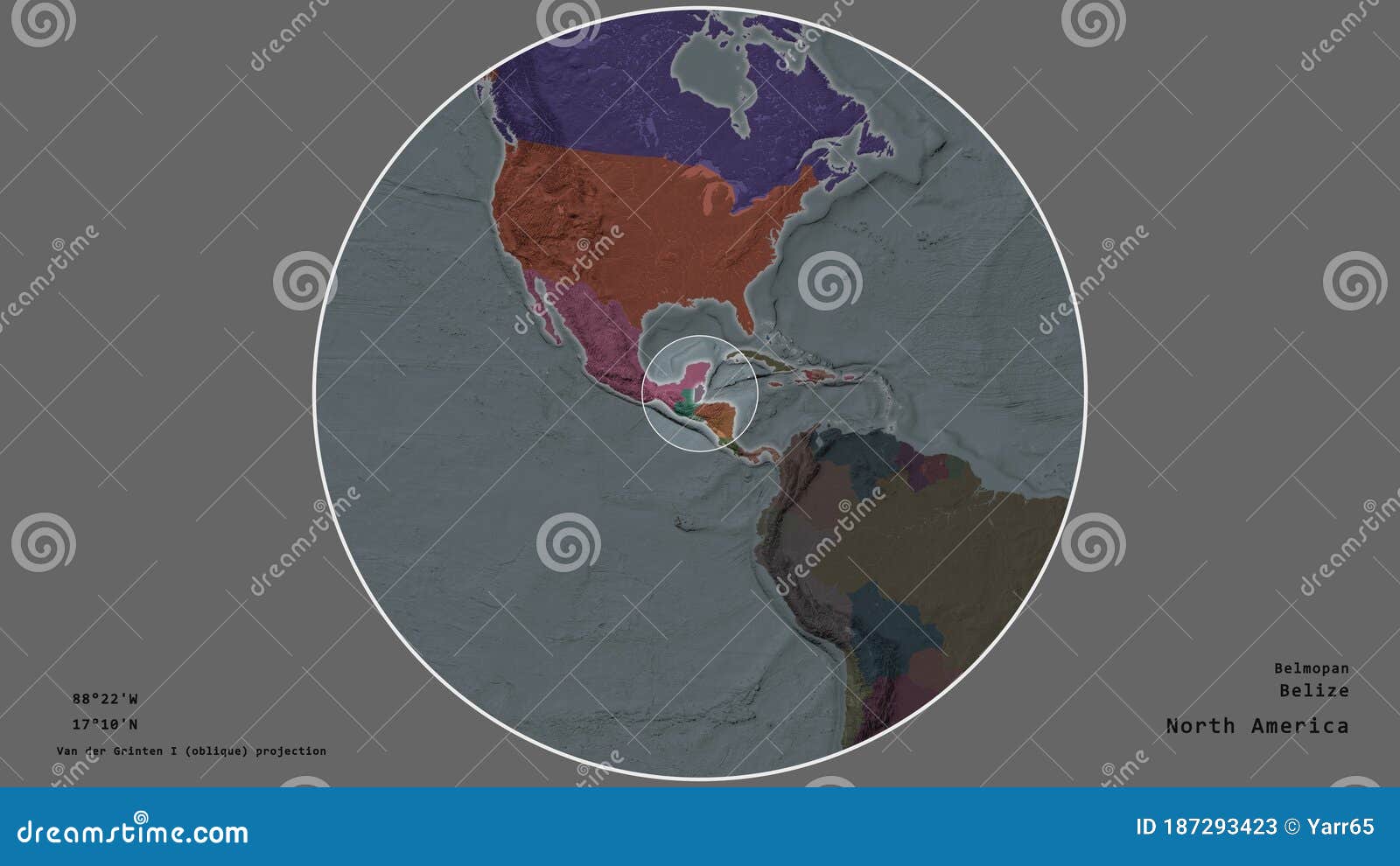 Belize - Administrative. Localized Stock Illustration - Illustration of ...