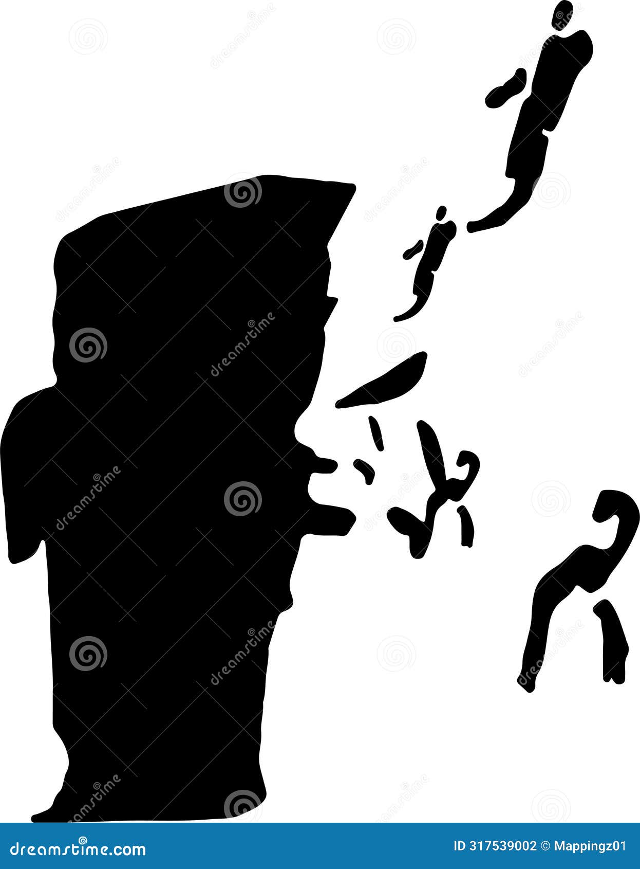 Belize Belize Silhouette Map with Transparent Background Stock Vector ...