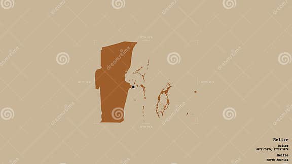 Belize - Belize. Bounding Box. Pattern Stock Illustration ...