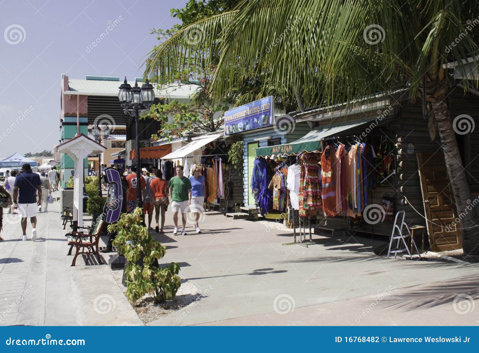 Belize City Port Shopping editorial photography. Image of partying ...