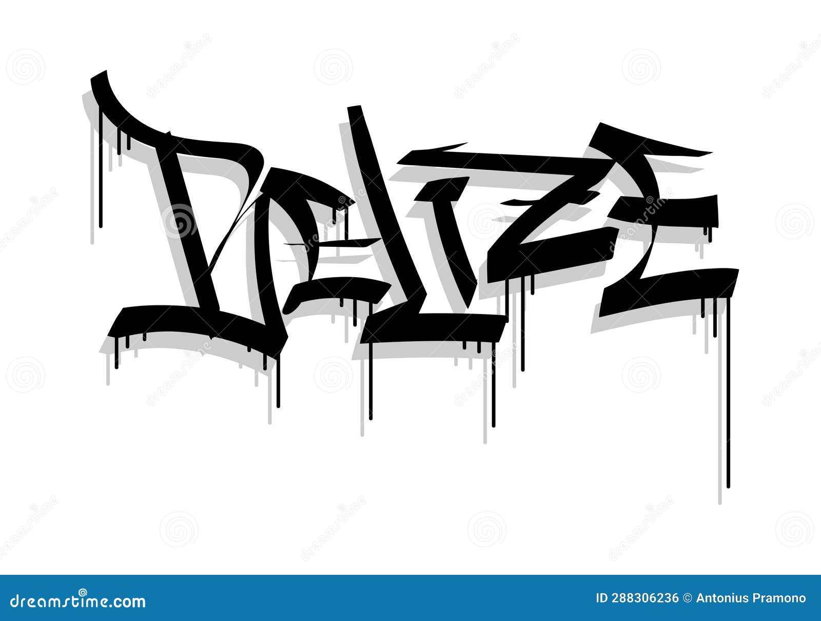 Basic RGB BELIZE Country Graffiti Tag Style Stock Illustration ...