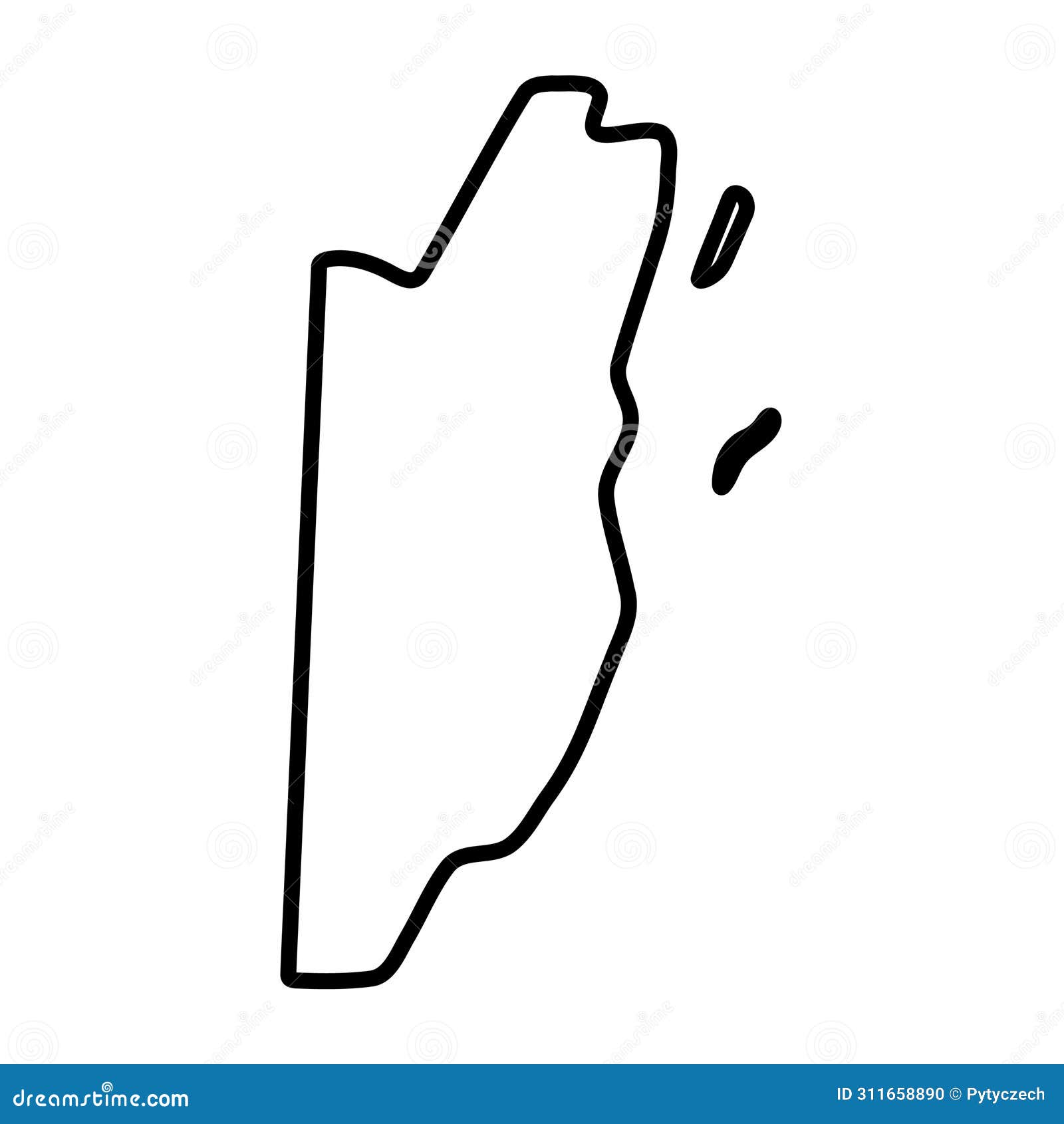 Belize Simplified Vector Map Stock Photography | CartoonDealer.com ...