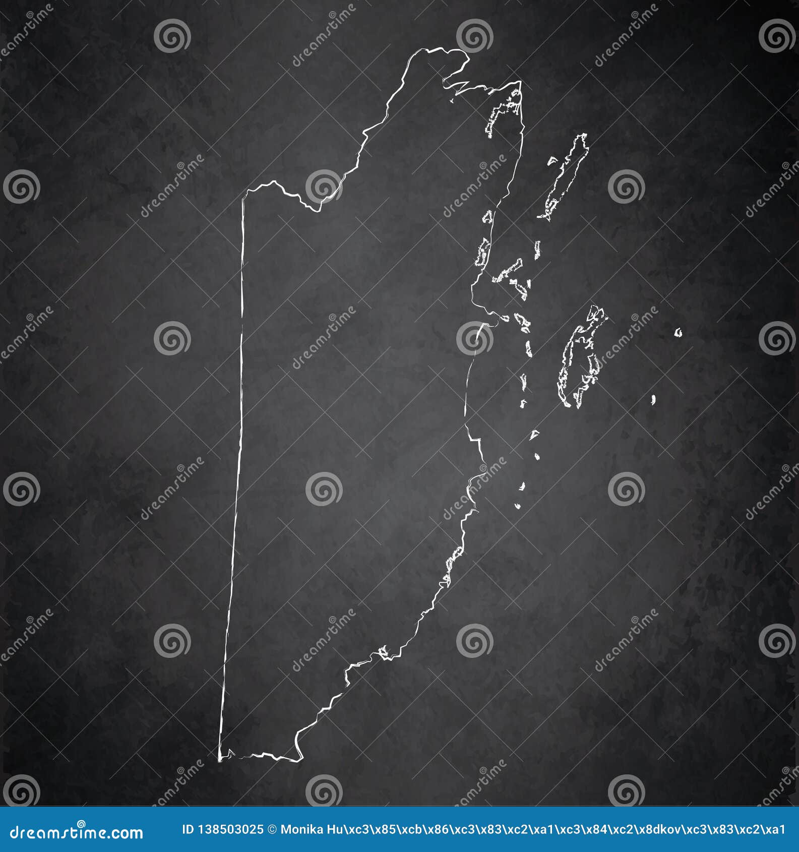 Blank Map Of Belize. High Quality Map Of Belize With Provinces On ...