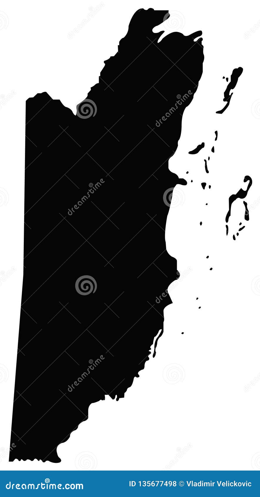 Belize Map In America, Icons Showing Belize Location And Flags Cartoon ...