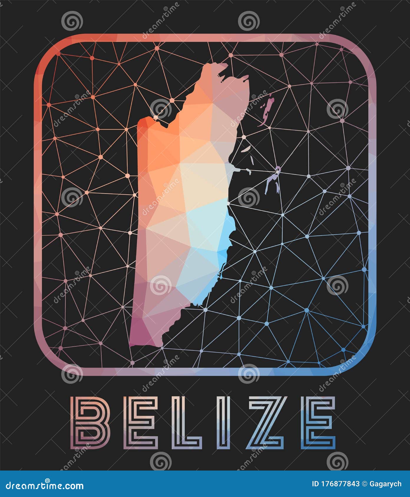 Belize Map Design. Vector Illustration | CartoonDealer.com #175757238