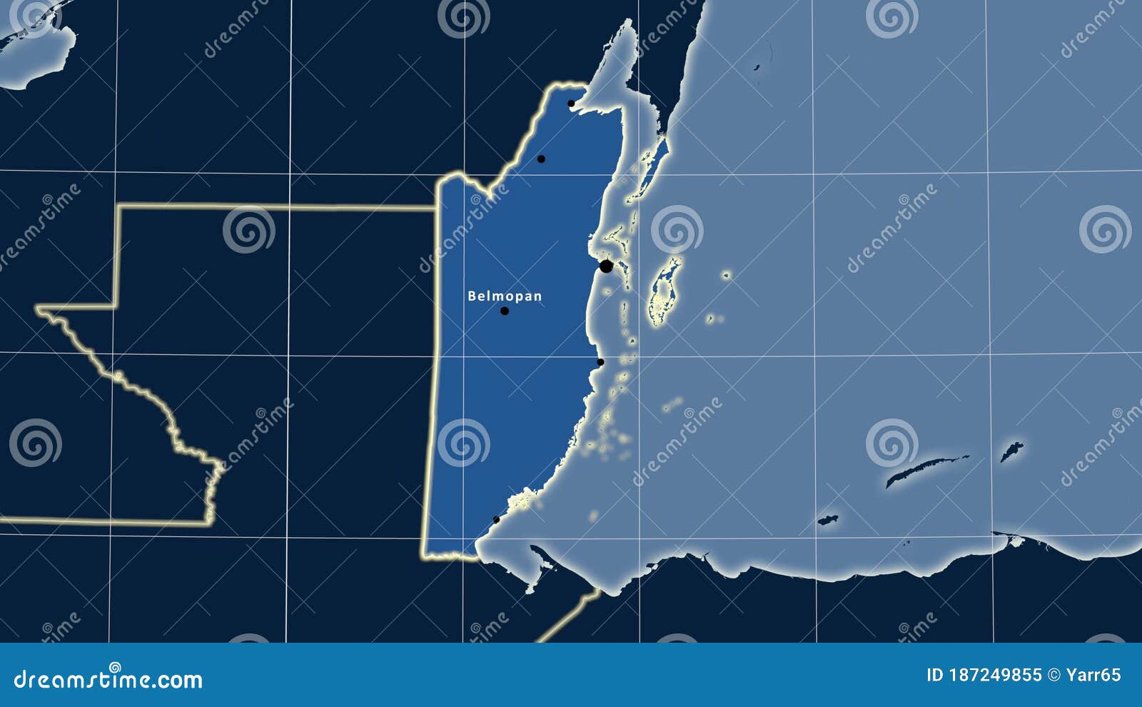 Belize - Solid. Composition, Borders Stock Illustration - Illustration ...