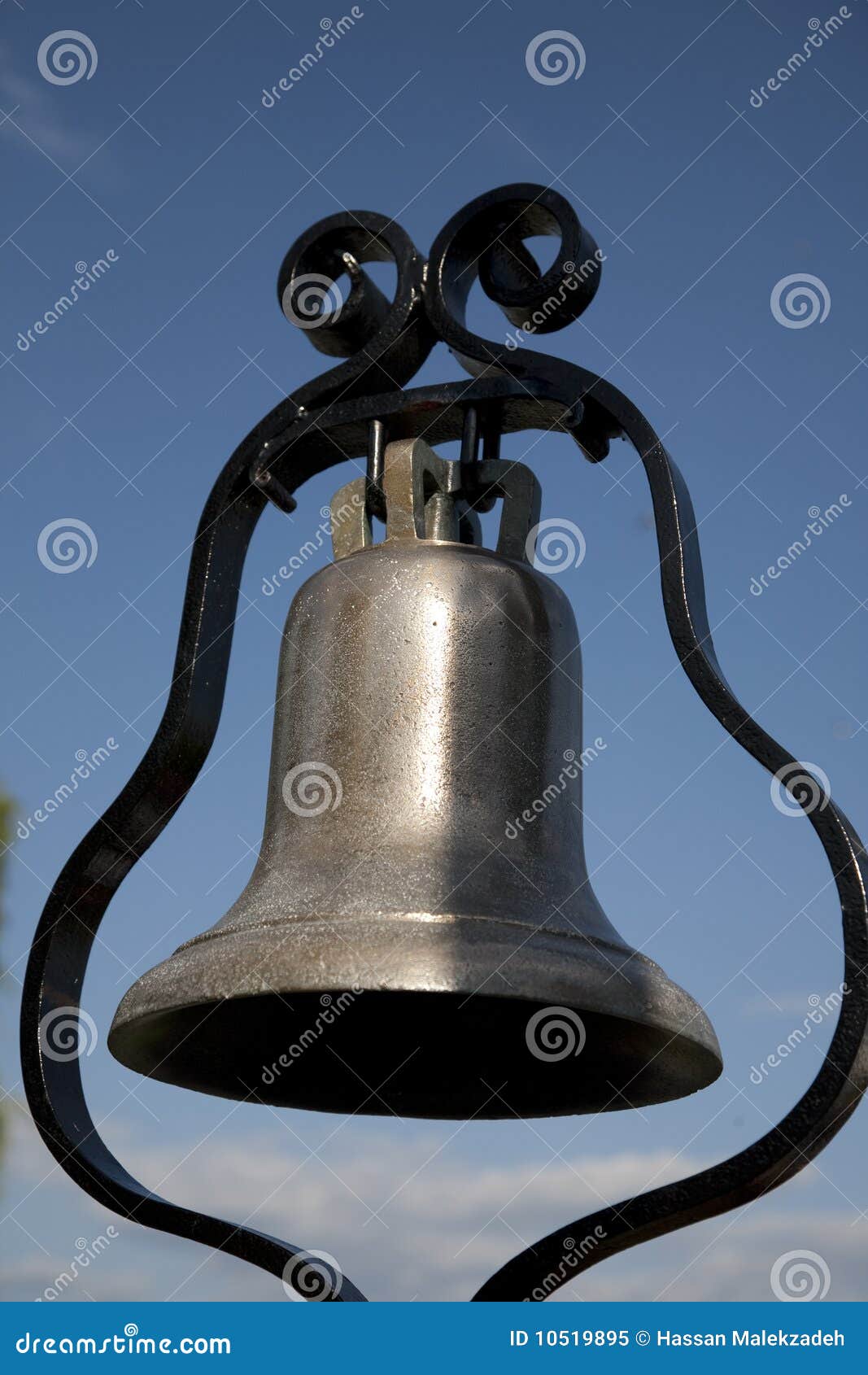 Bell stock image. Image of gold, cherch, blue, graduation - 10519895