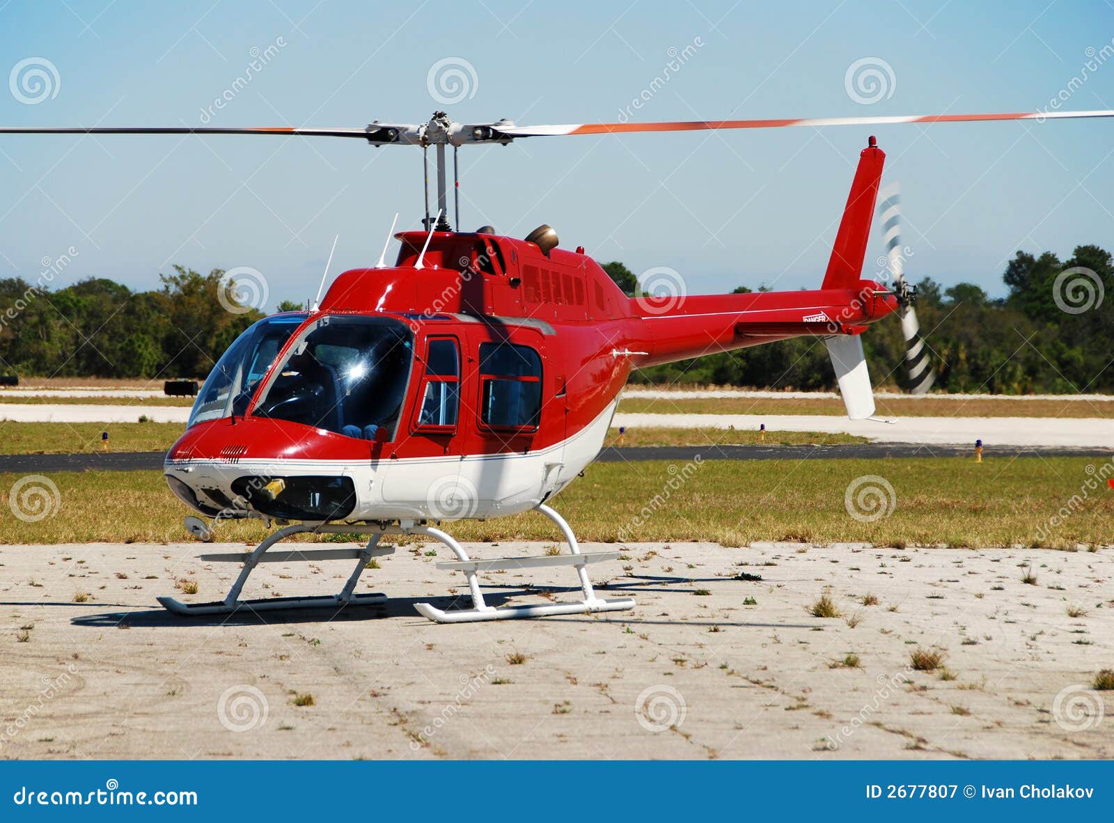 Bell 206 light helicopter stock image. Image of pilot - 2677807