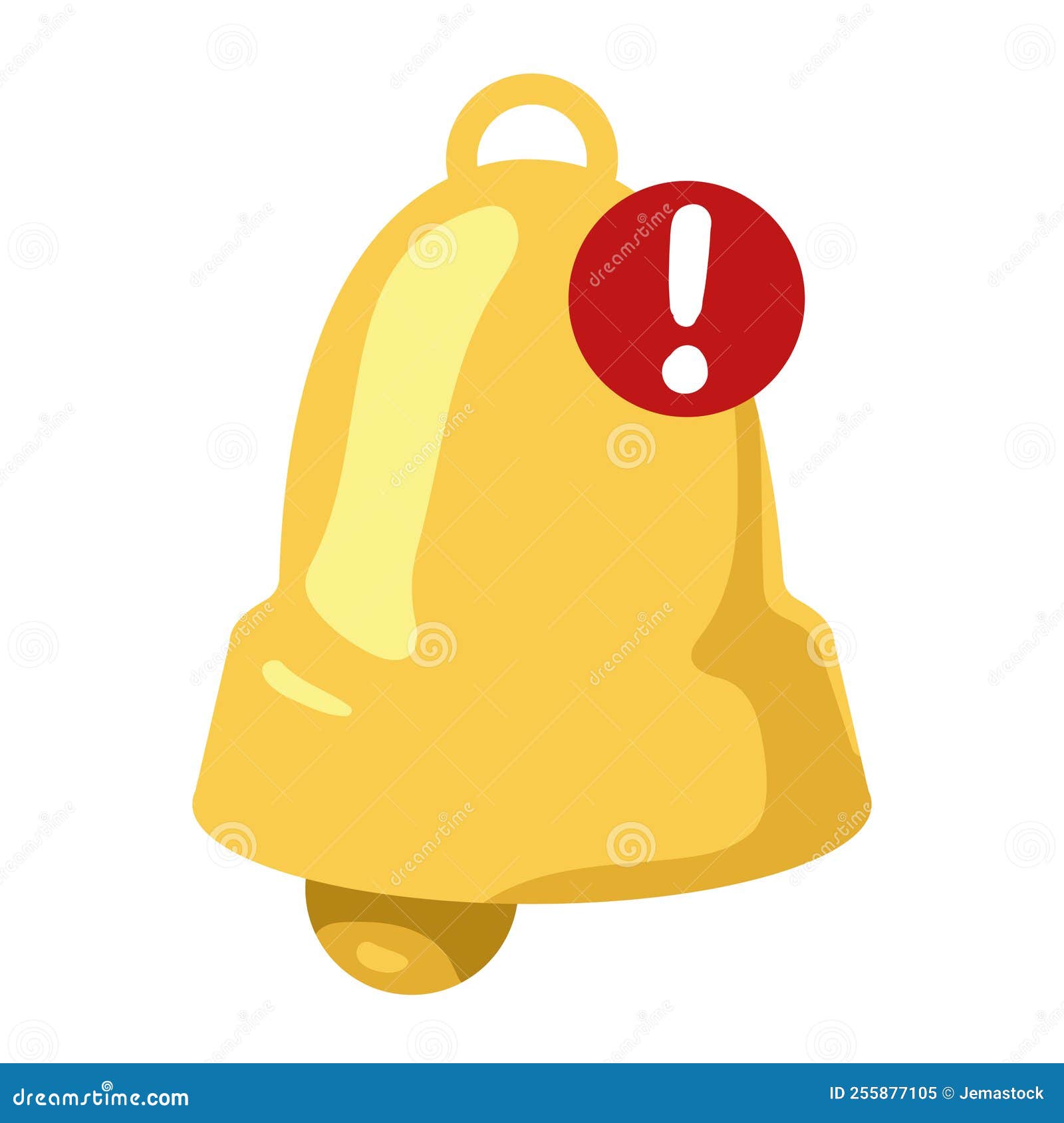 Bell alert emergency stock vector. Illustration of design - 255877105