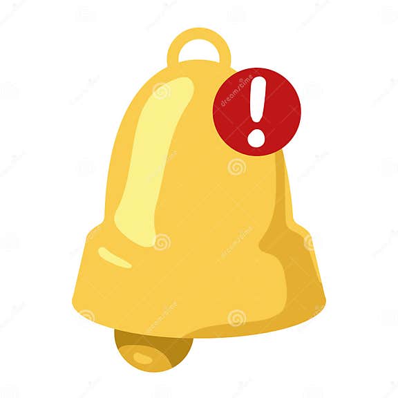 Bell alert emergency stock vector. Illustration of design - 255877105