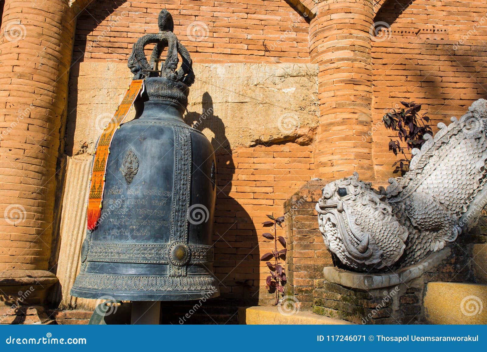 Bell and ancient figure stock image. Image of figure - 117246071
