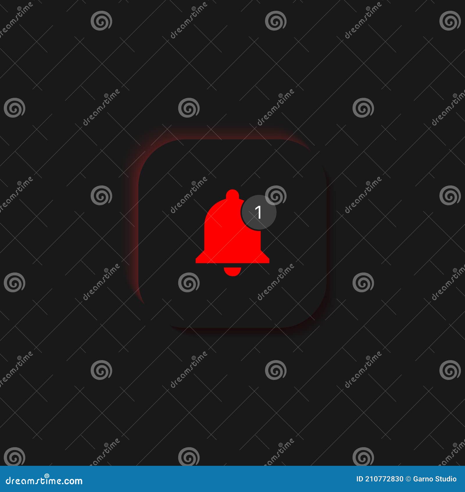 Bell Button with Notification. Get Notified Icon Stock Vector ...