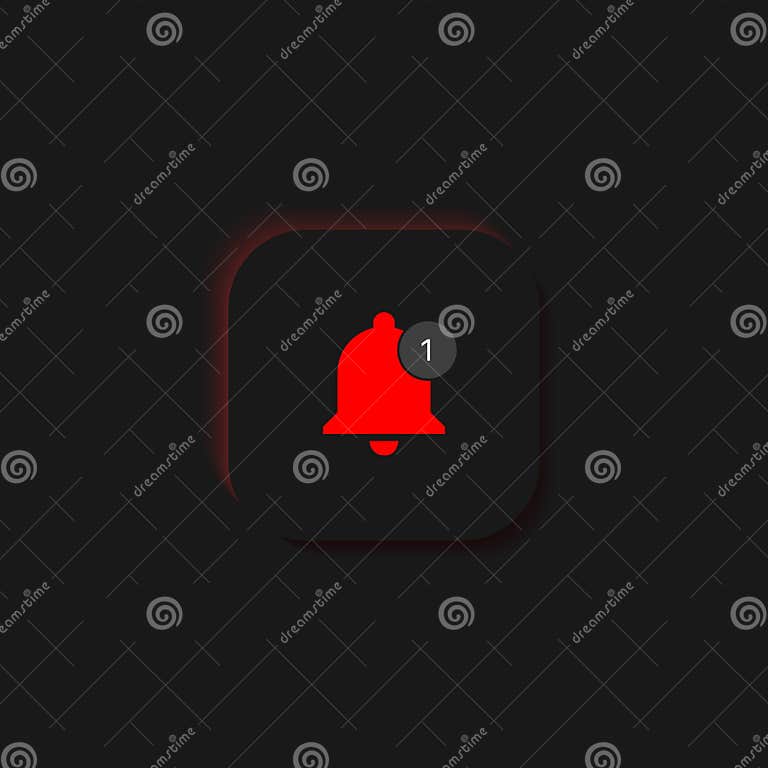 Bell Button with Notification. Get Notified Icon Stock Vector ...