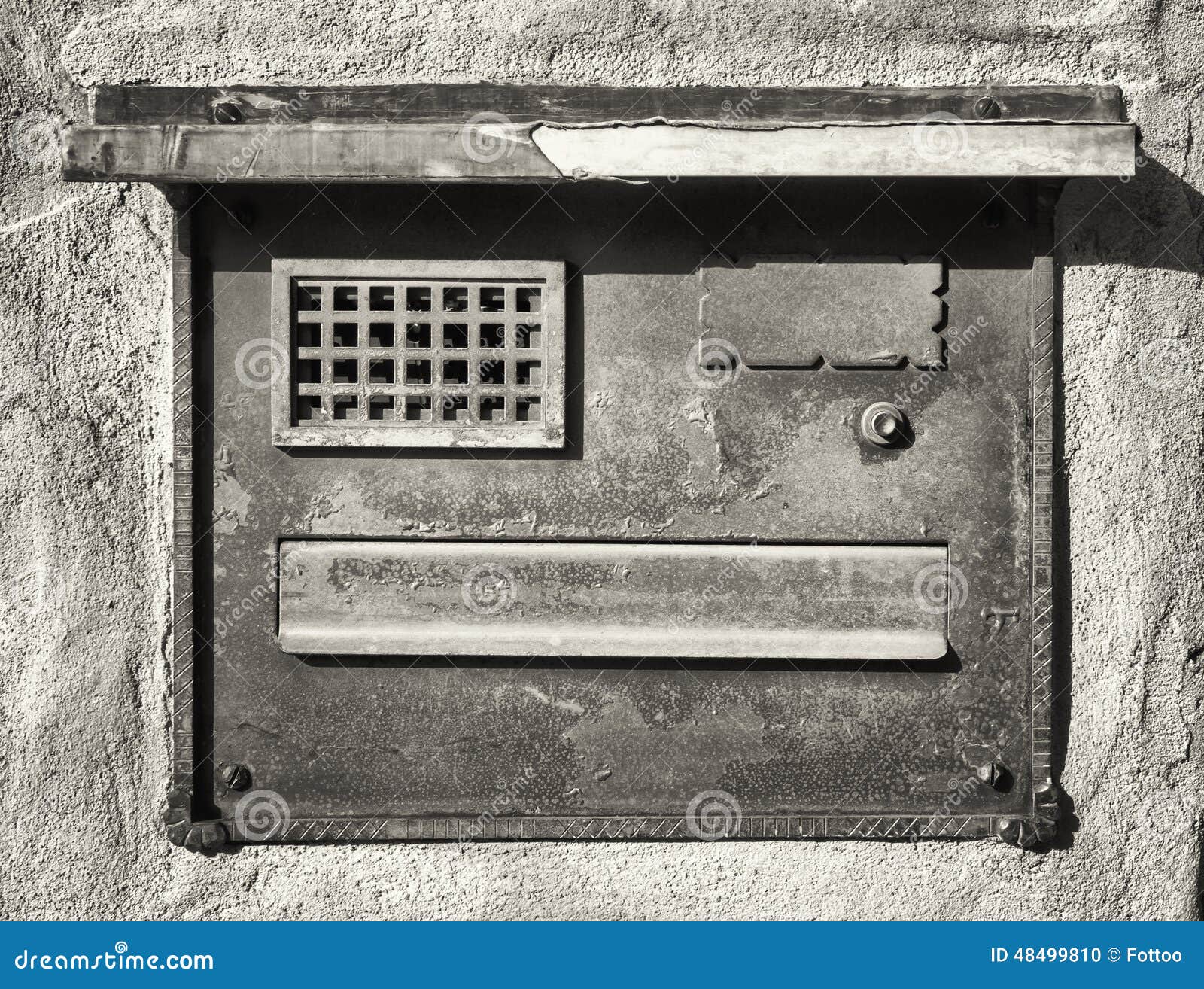 Bell button stock photo. Image of letterslot, black, empty - 48499810