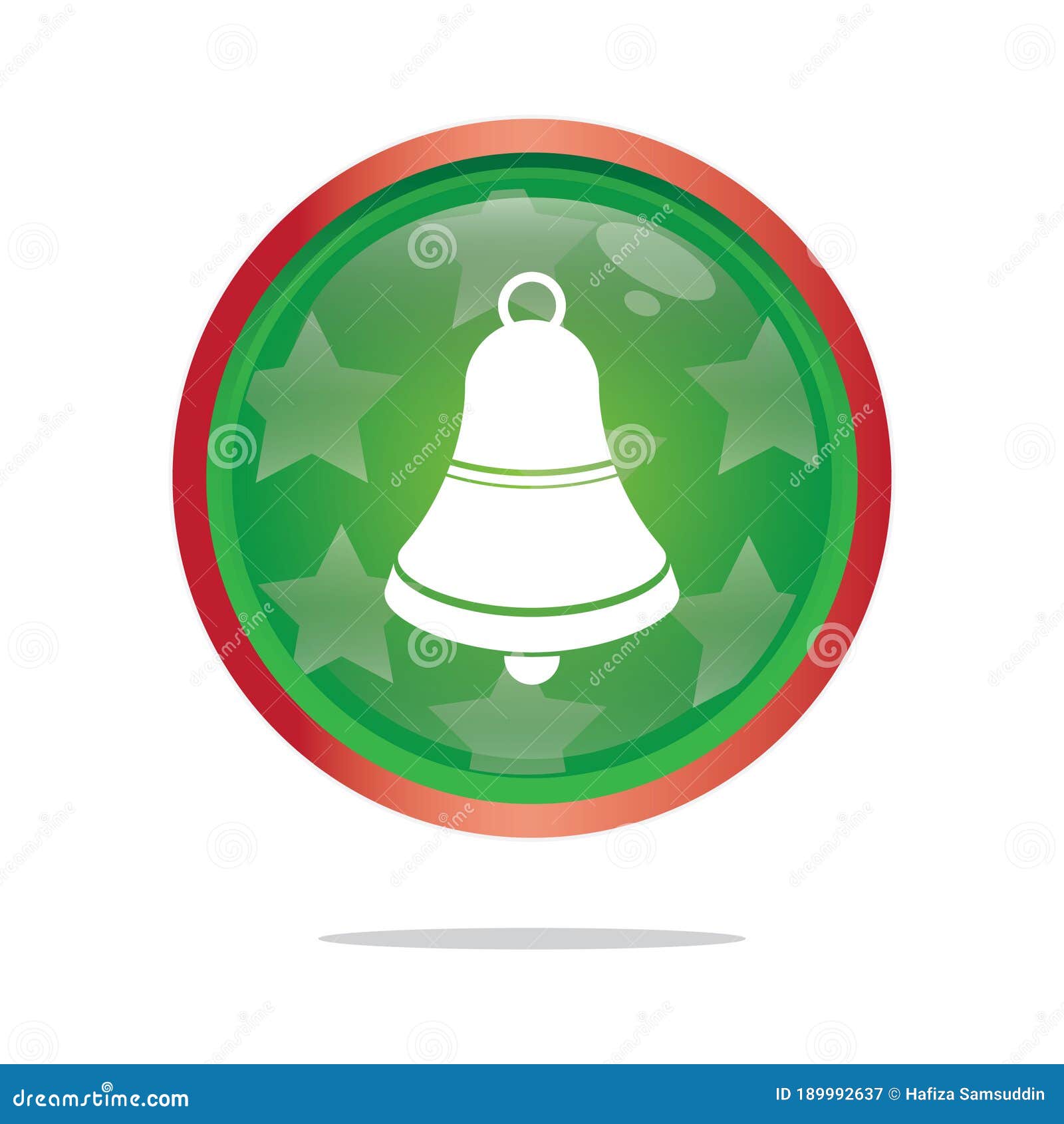 Bell Button. Vector Illustration Decorative Design Stock Vector ...