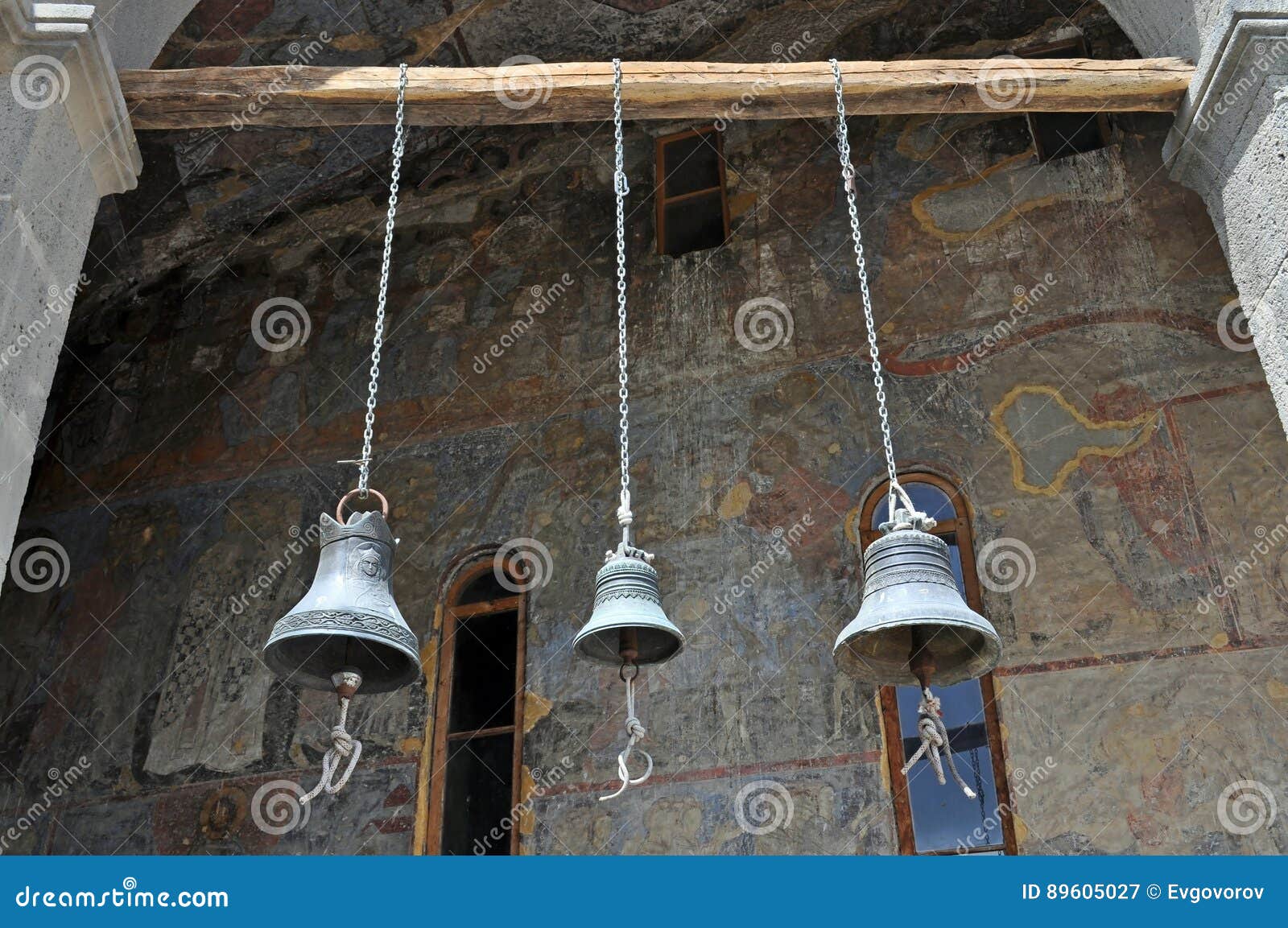 Bell in the cave Vardzia stock image. Image of ancient - 89605027