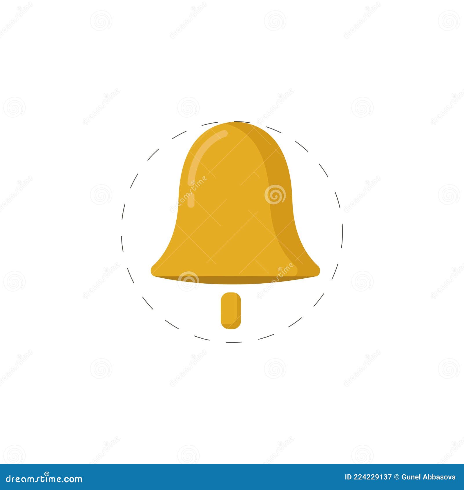 Bell Clipart. Bell Isolated Simple Clipart Stock Vector - Illustration ...