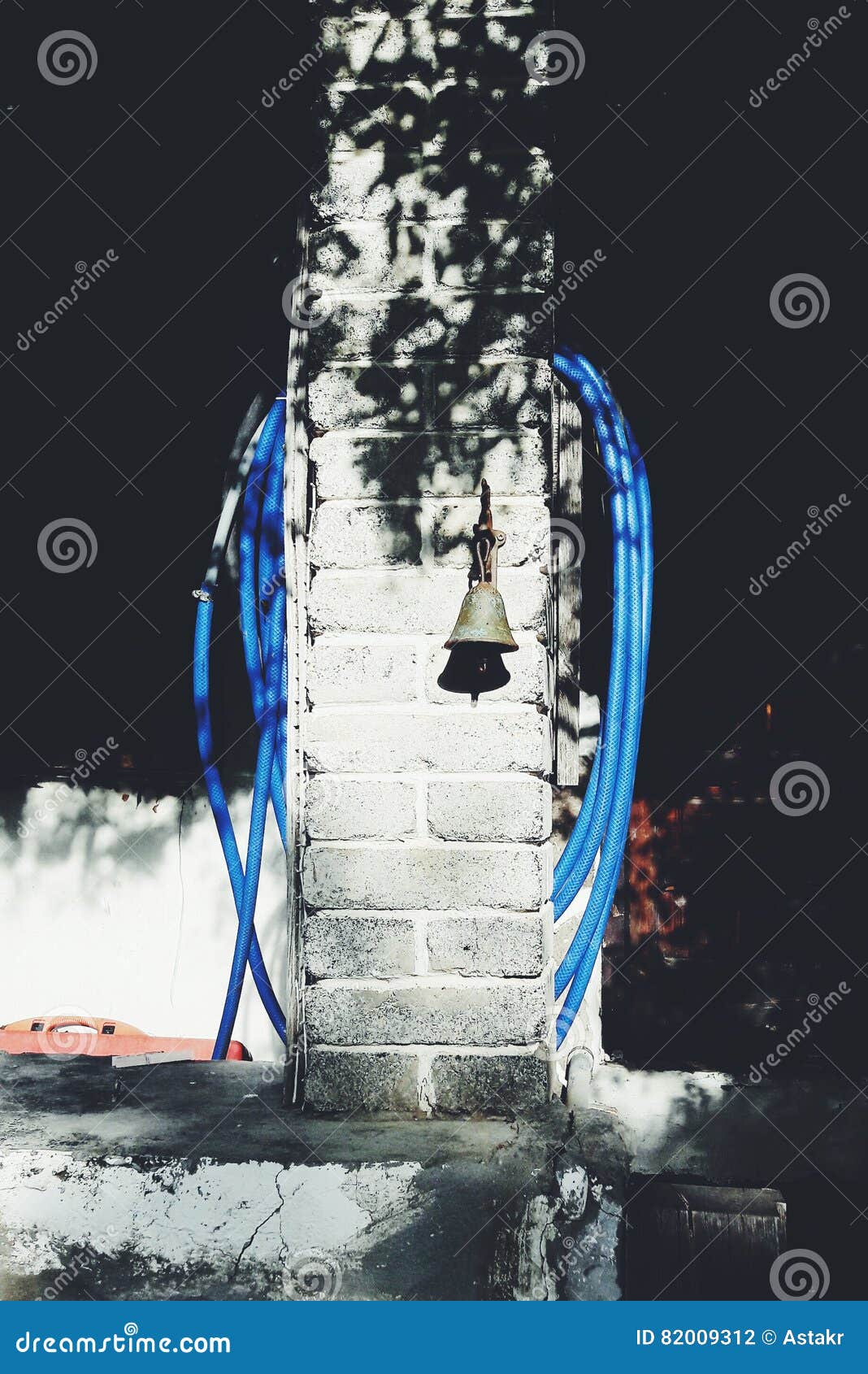 Bell. stock photo. Image of garden, village, gran, house - 82009312