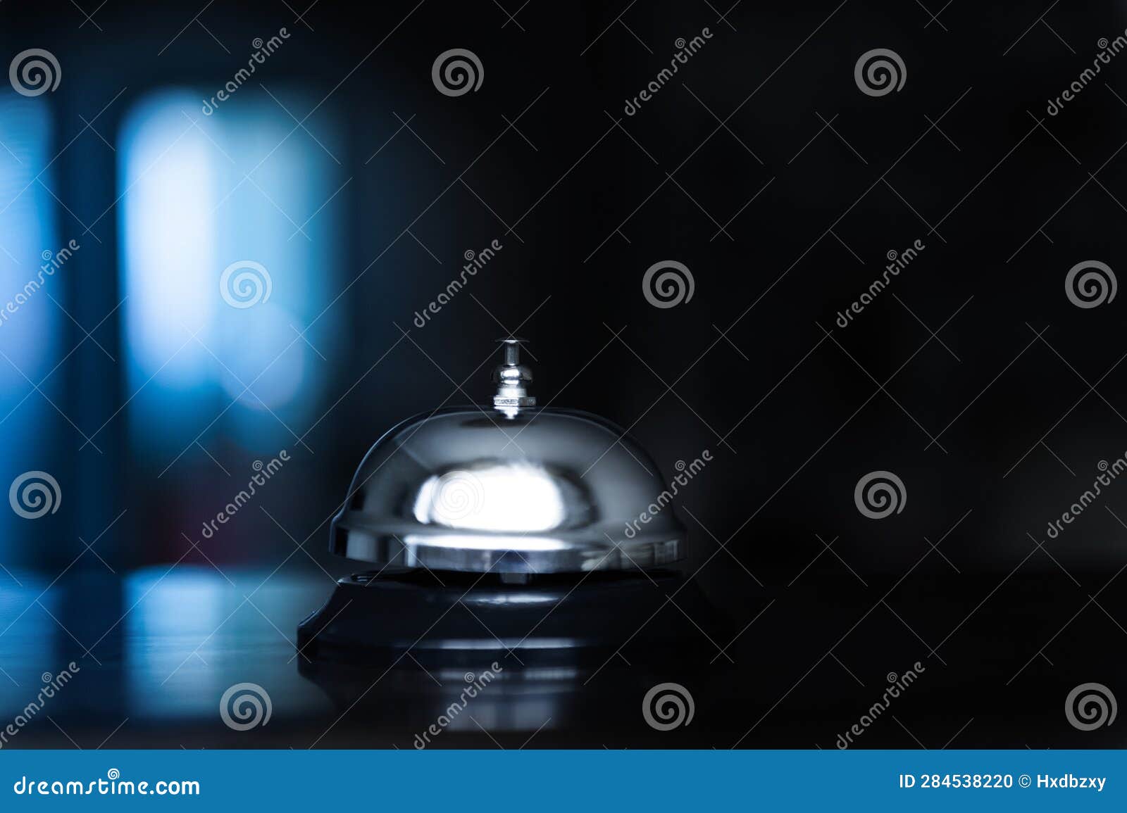 Bell on counter stock photo. Image of bellhop, concierge - 284538220