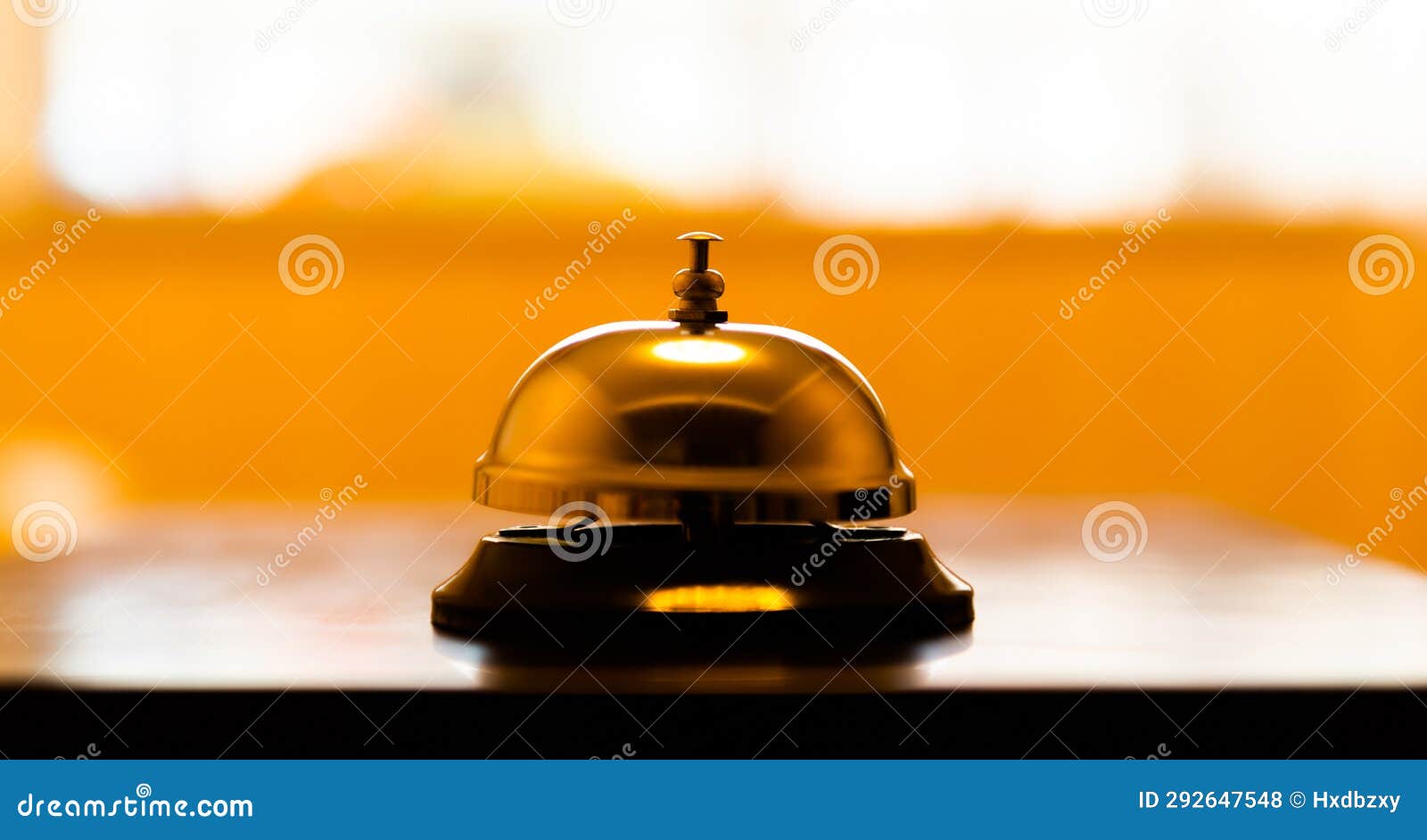 Bell on counter stock photo. Image of check, beckoning - 292647548