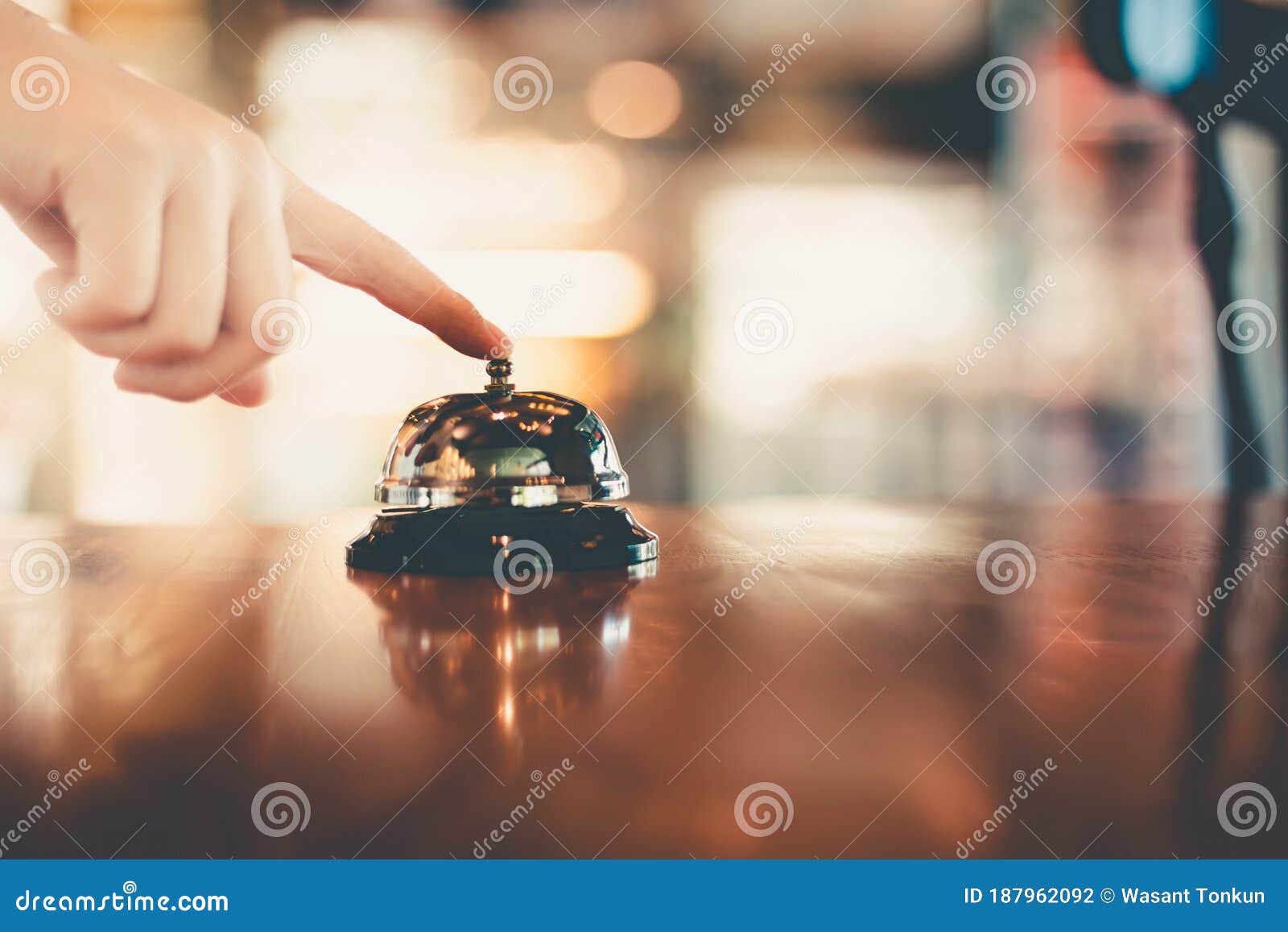 Bell for service stock photo. Image of desk, lobby, customer - 187962092
