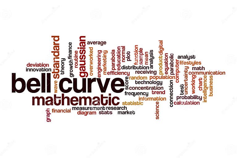 Bell curve cloud concept stock illustration. Illustration of graph ...