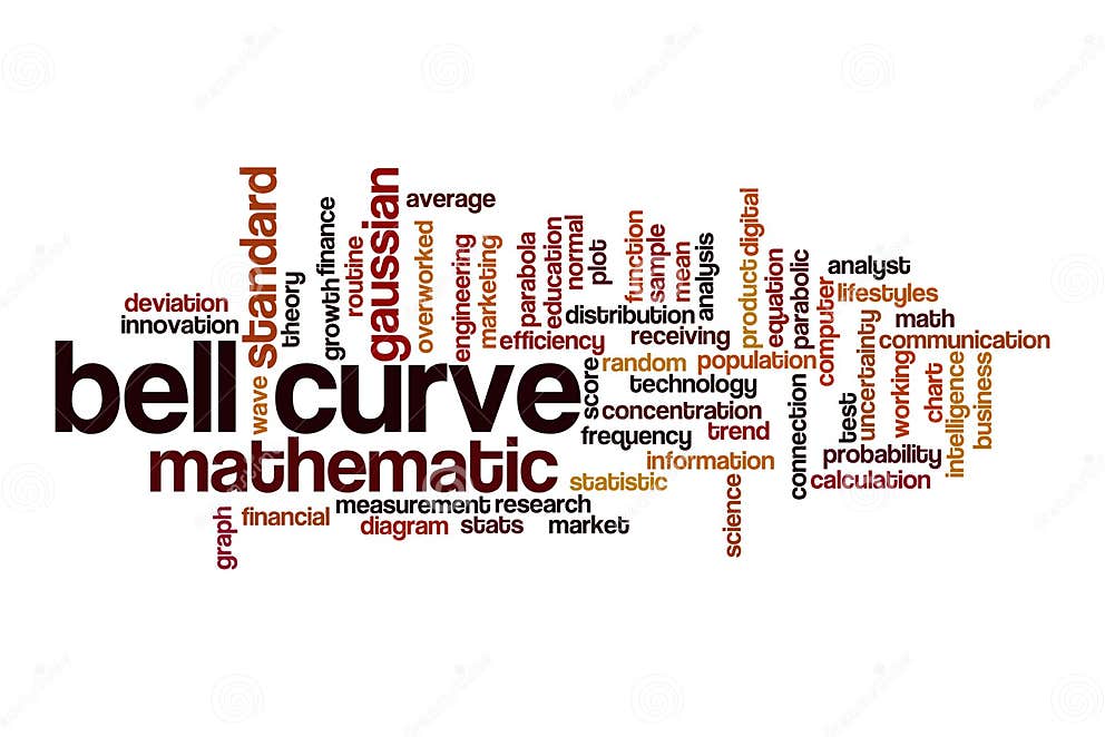 Bell curve cloud concept stock illustration. Illustration of graph ...