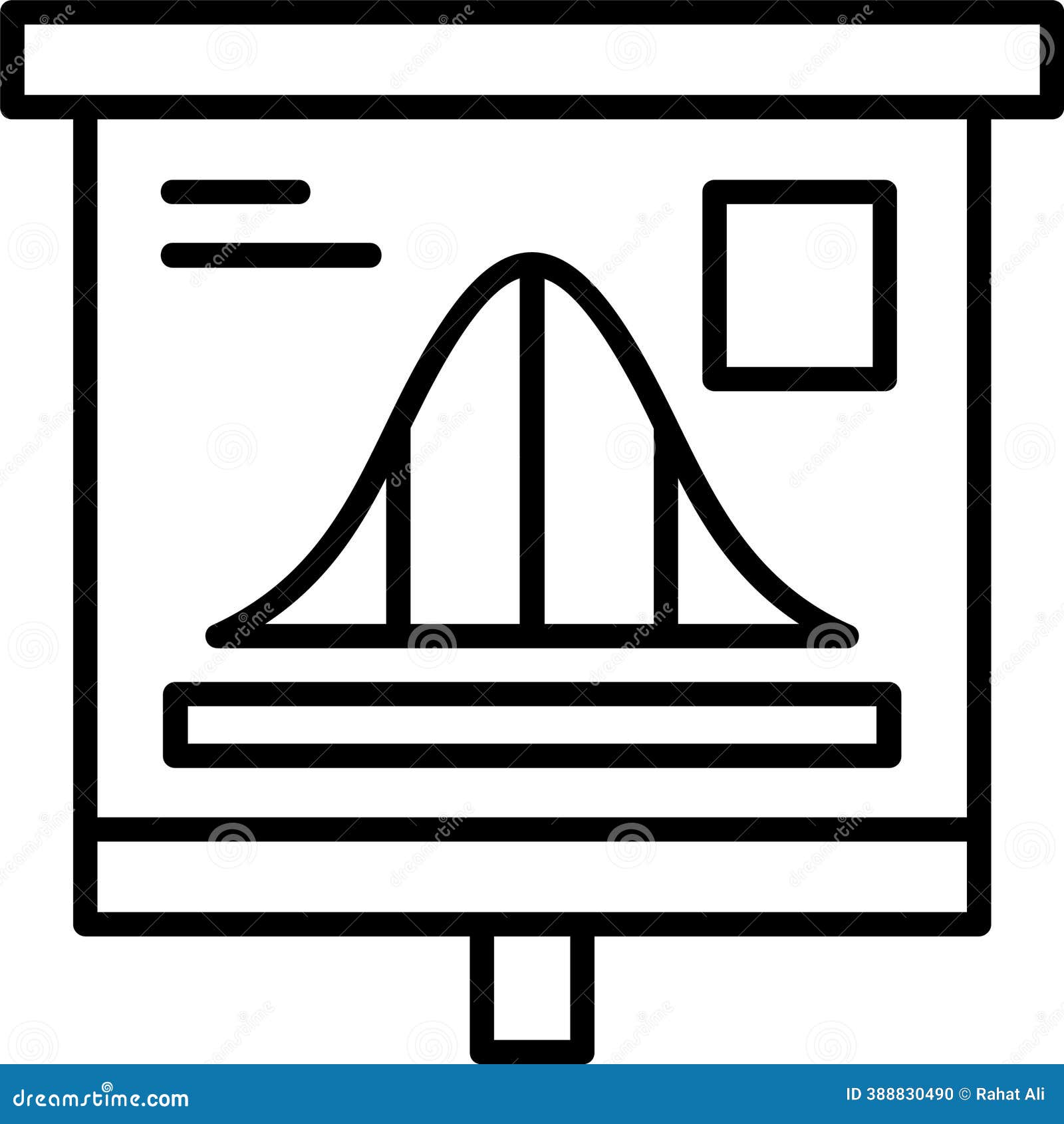 Bell Curve Symbol Graph Distribution Deviation Standard Gaussian Chart ...