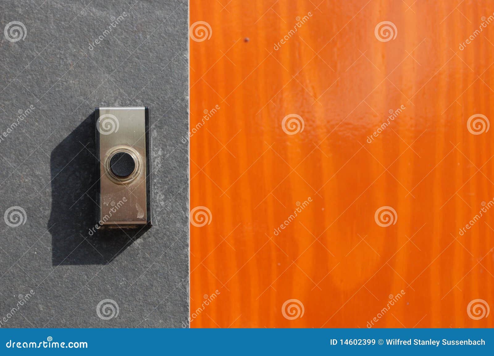 A bell on a door stock image. Image of shadow, door, electronic - 14602399