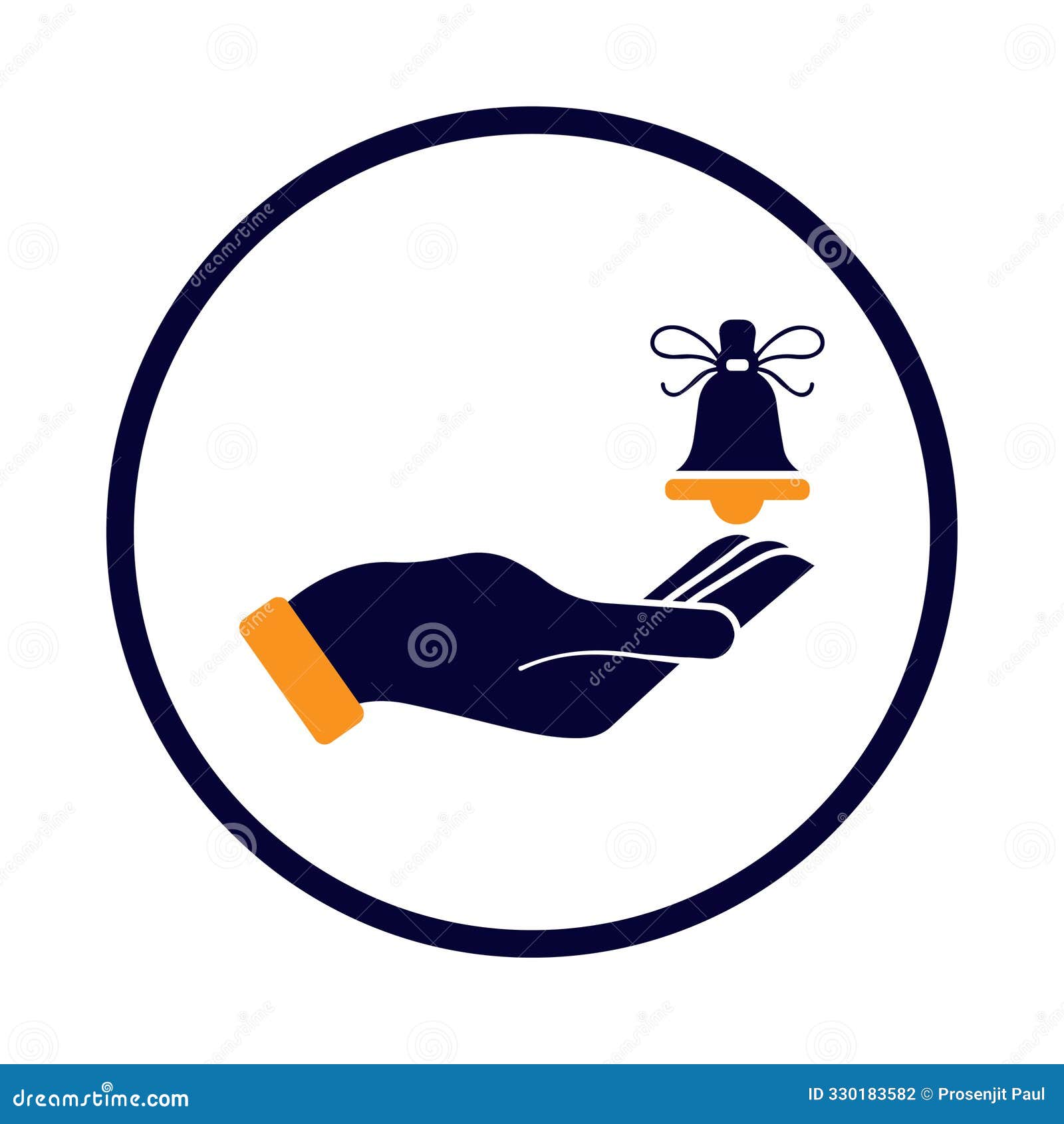 Bell, Doorbell, Ring, Hand, Bell Ring Doorbell Hand Bell Icon Stock ...