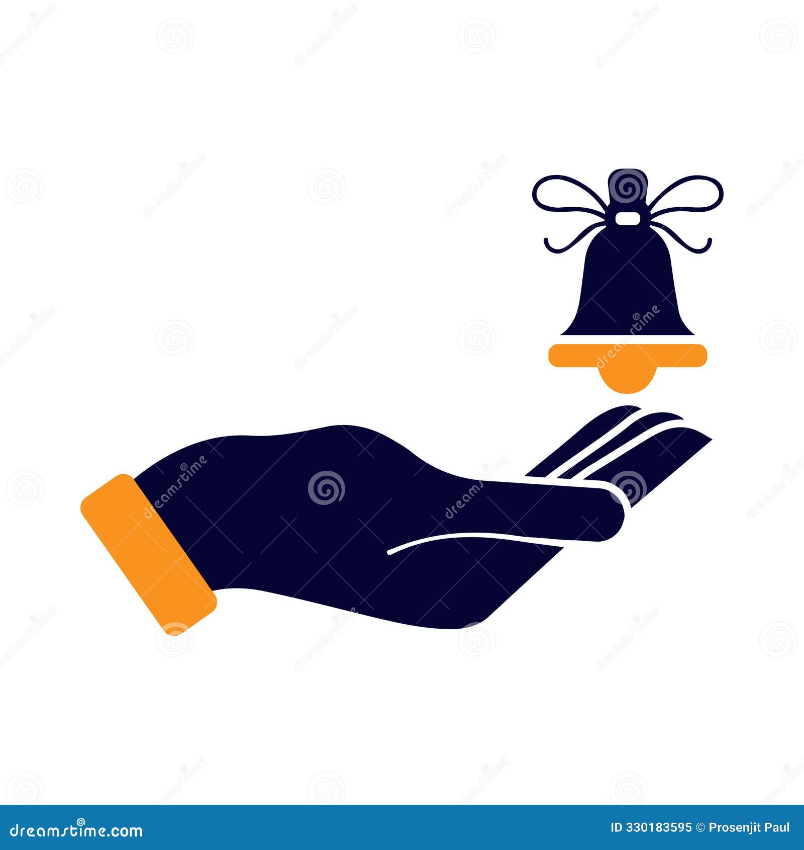 Bell, Doorbell, Ring, Hand, Bell Ring Doorbell Hand Bell Icon Stock ...