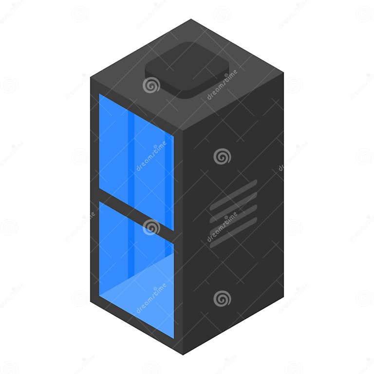 Bell Elevator Icon, Isometric Style Stock Vector - Illustration of ...
