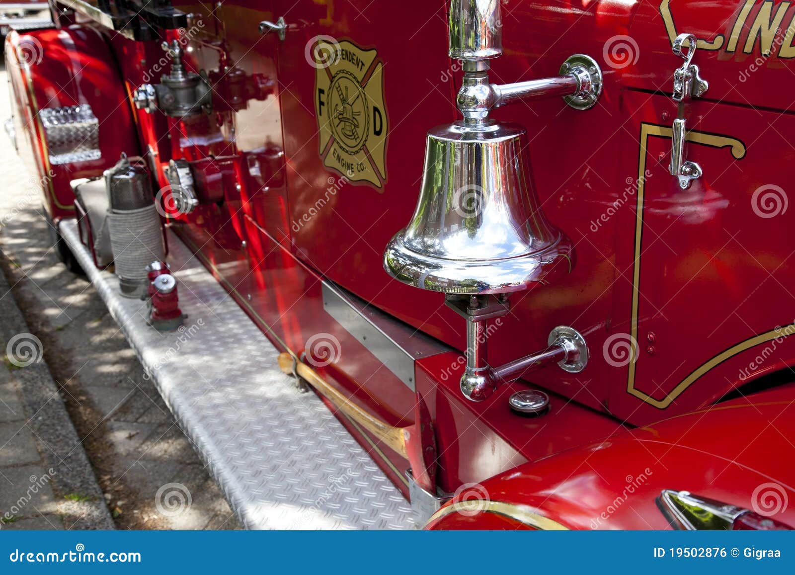 Bell on fire engine stock photo. Image of rescue, medical - 19502876