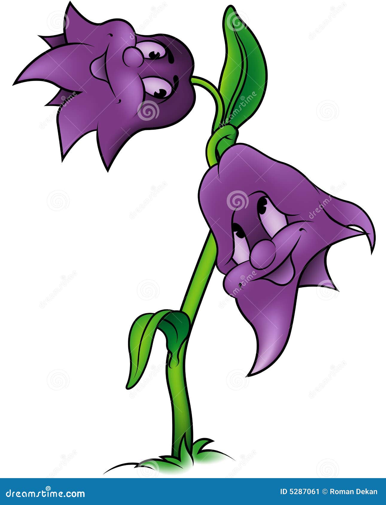 Bell-flower stock vector. Illustration of paintings, drawings - 5287061