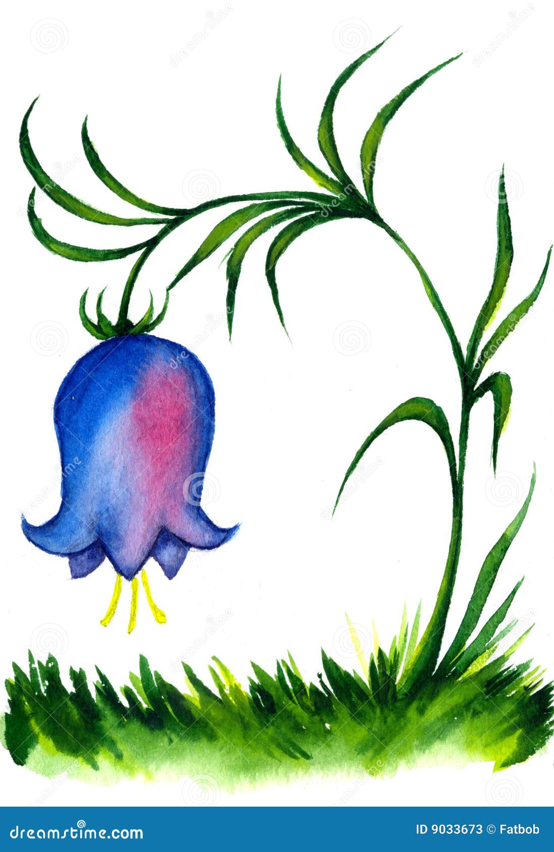 Bell-flower Cartoon Vector | CartoonDealer.com #5287061