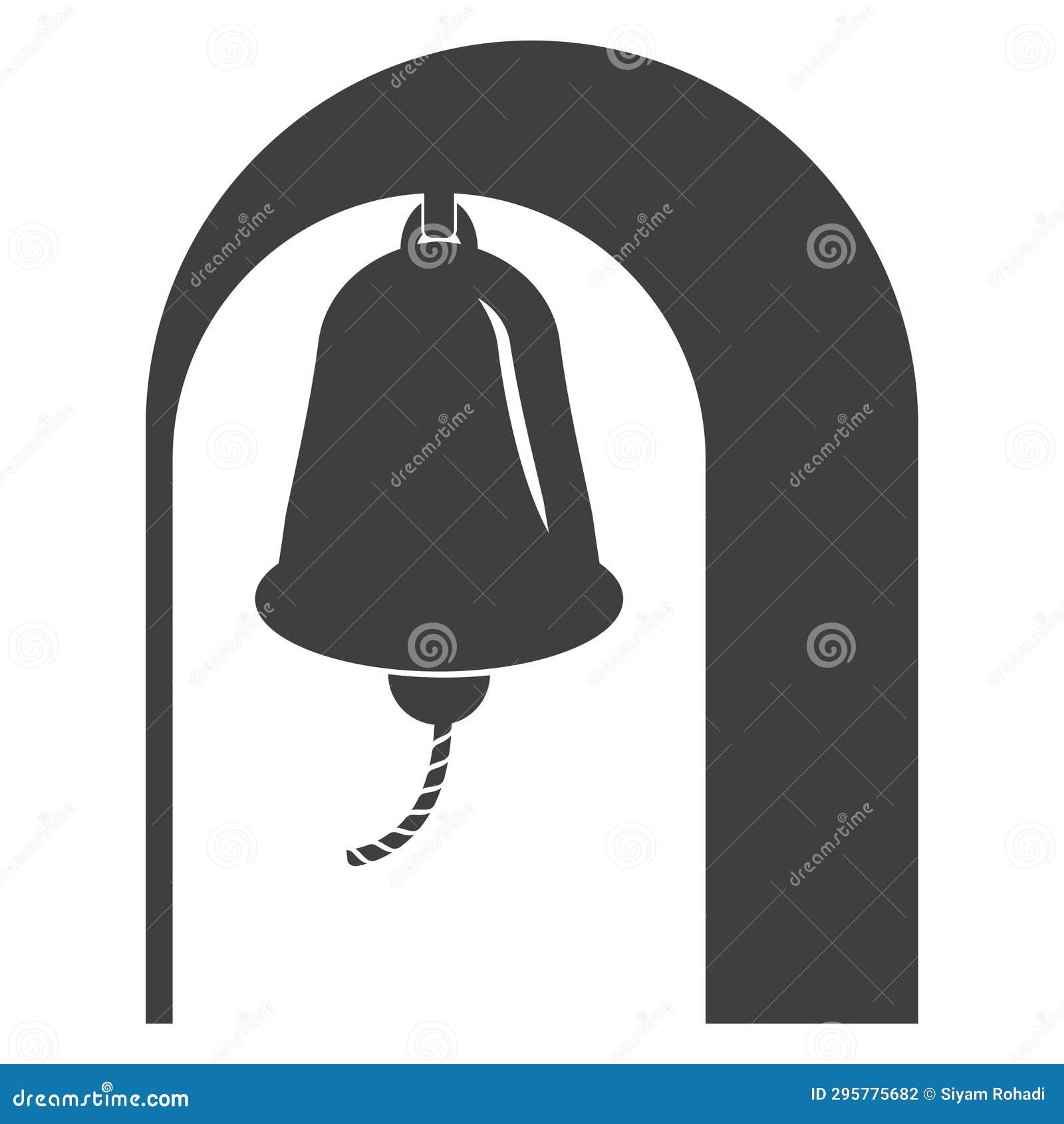 Bell and Gate Logo Illustration Stock Vector - Illustration of ...