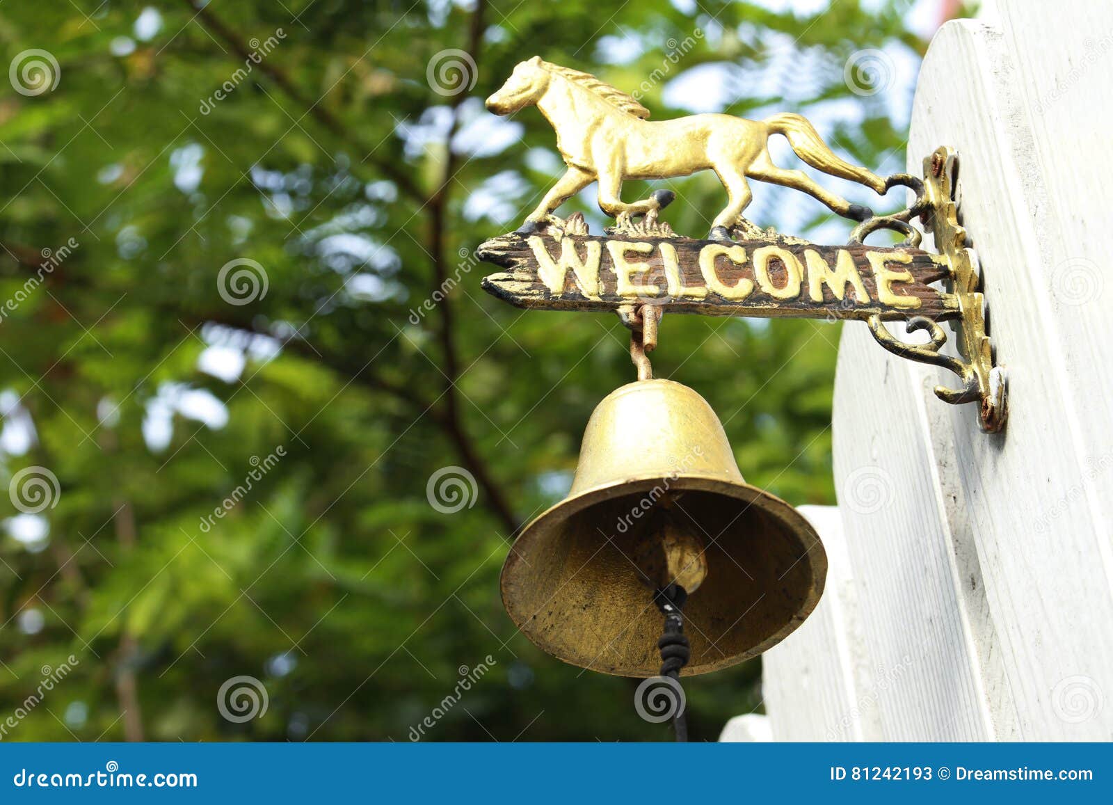 Bell Home stock image. Image of house, ring, bells, welcome - 81242193