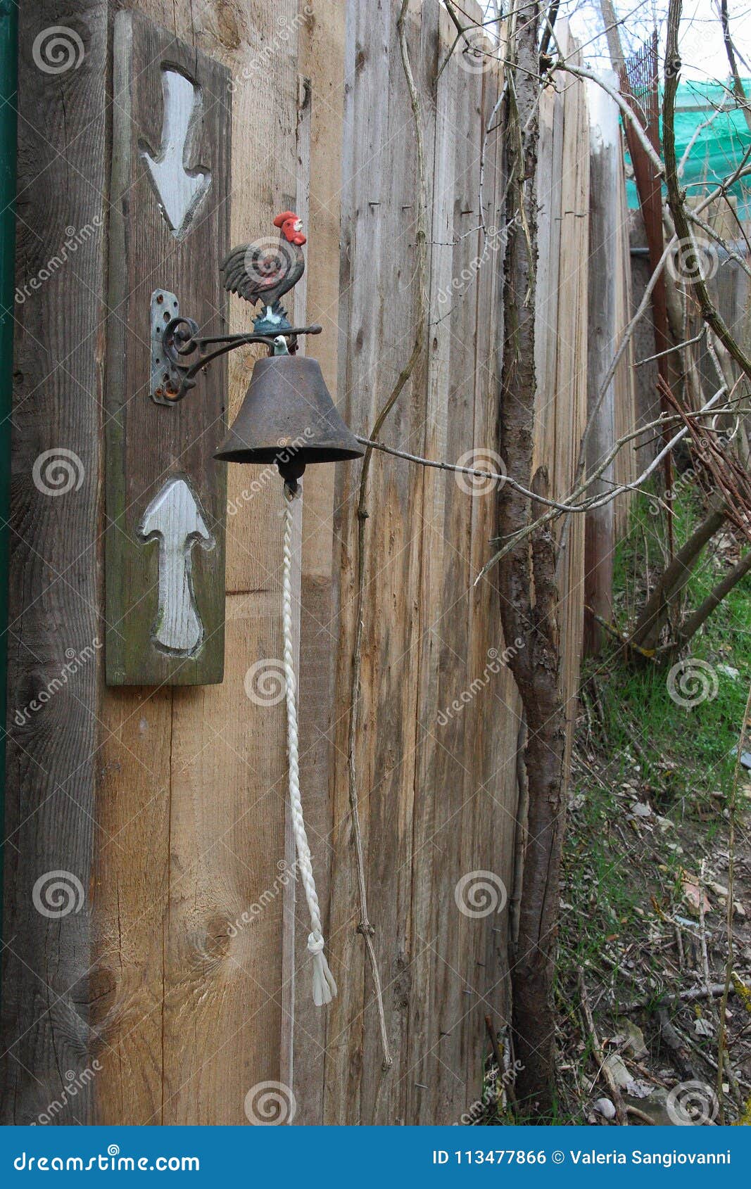 The Bell of the House in the Woods Stock Photo - Image of rooster ...