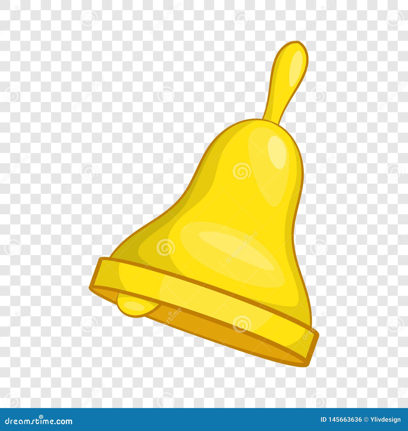 Bell icon, cartoon style stock vector. Illustration of bell - 145663636