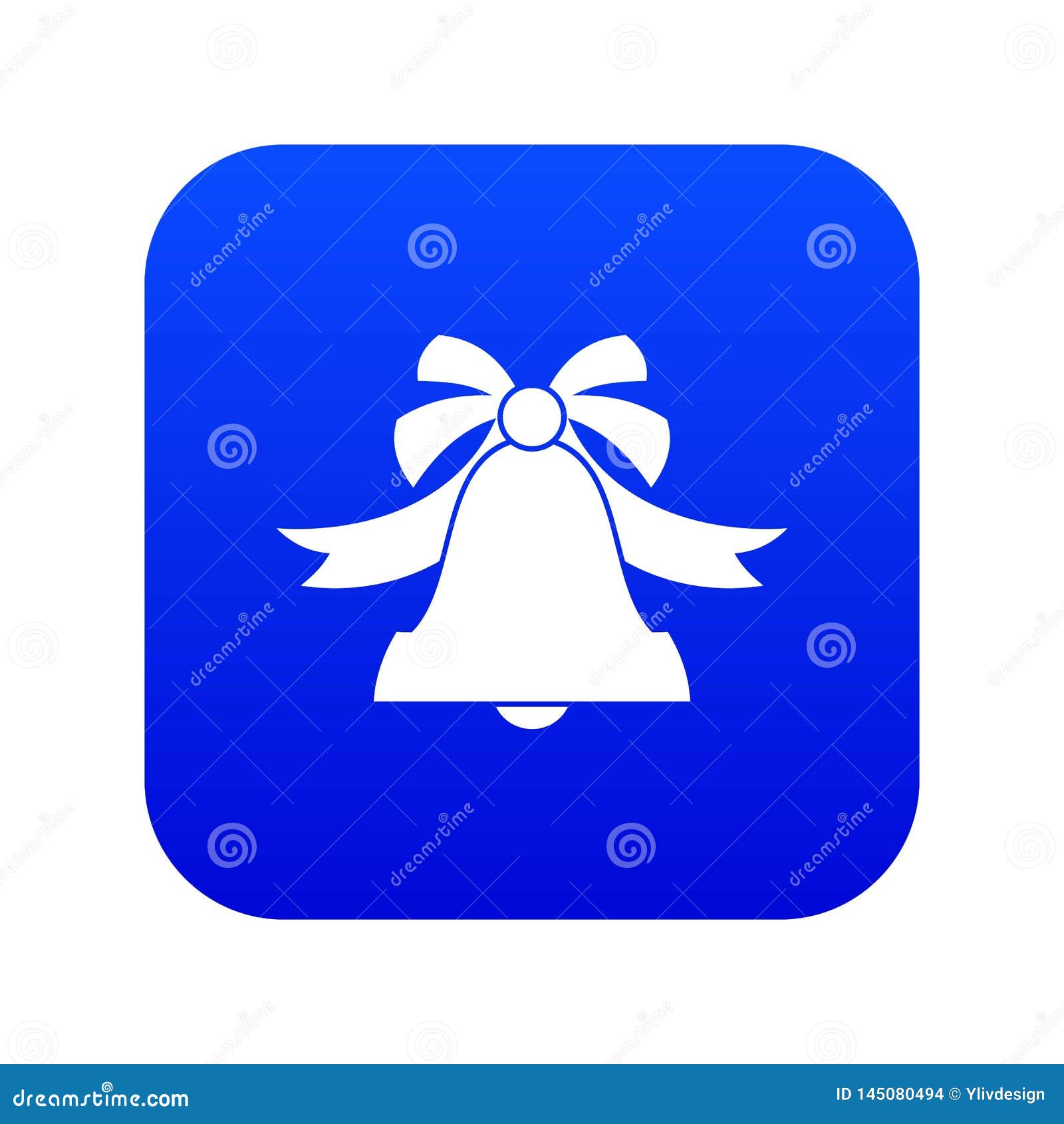 Bell icon digital blue stock vector. Illustration of decorate - 145080494