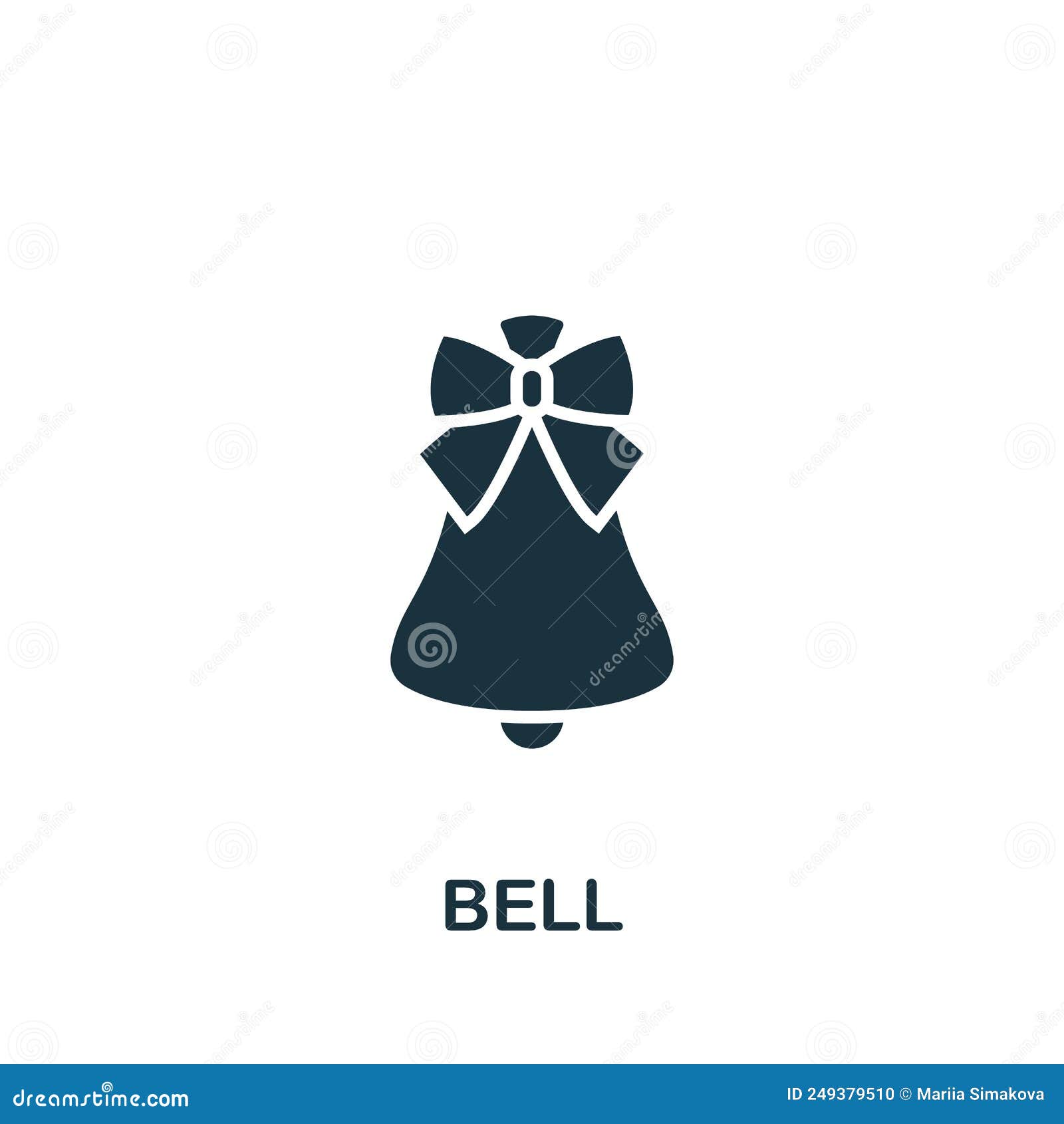 Bell Icon. Monochrome Simple Icon for Templates, Web Design and ...