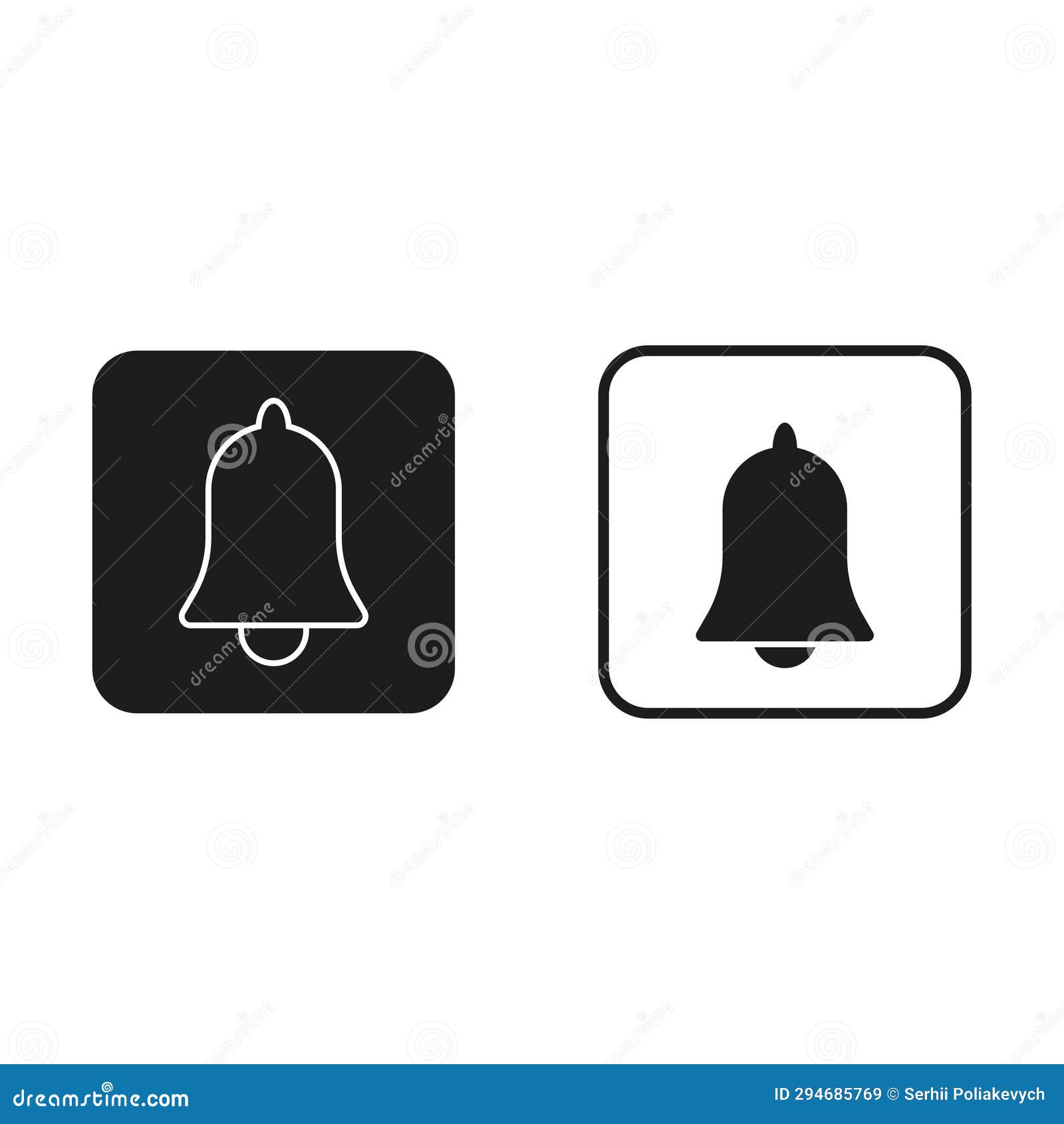 Bell Icon. Notification Symbol. Vector Illustration. EPS 10 Stock ...