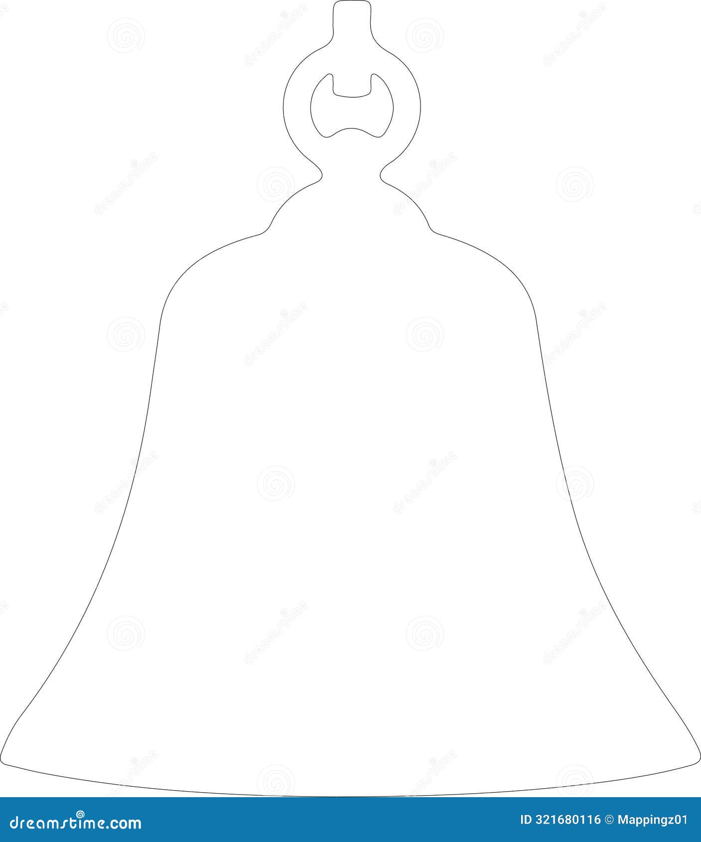 Bell Icon Outline Silhouette Generative Ai Stock Vector - Illustration ...