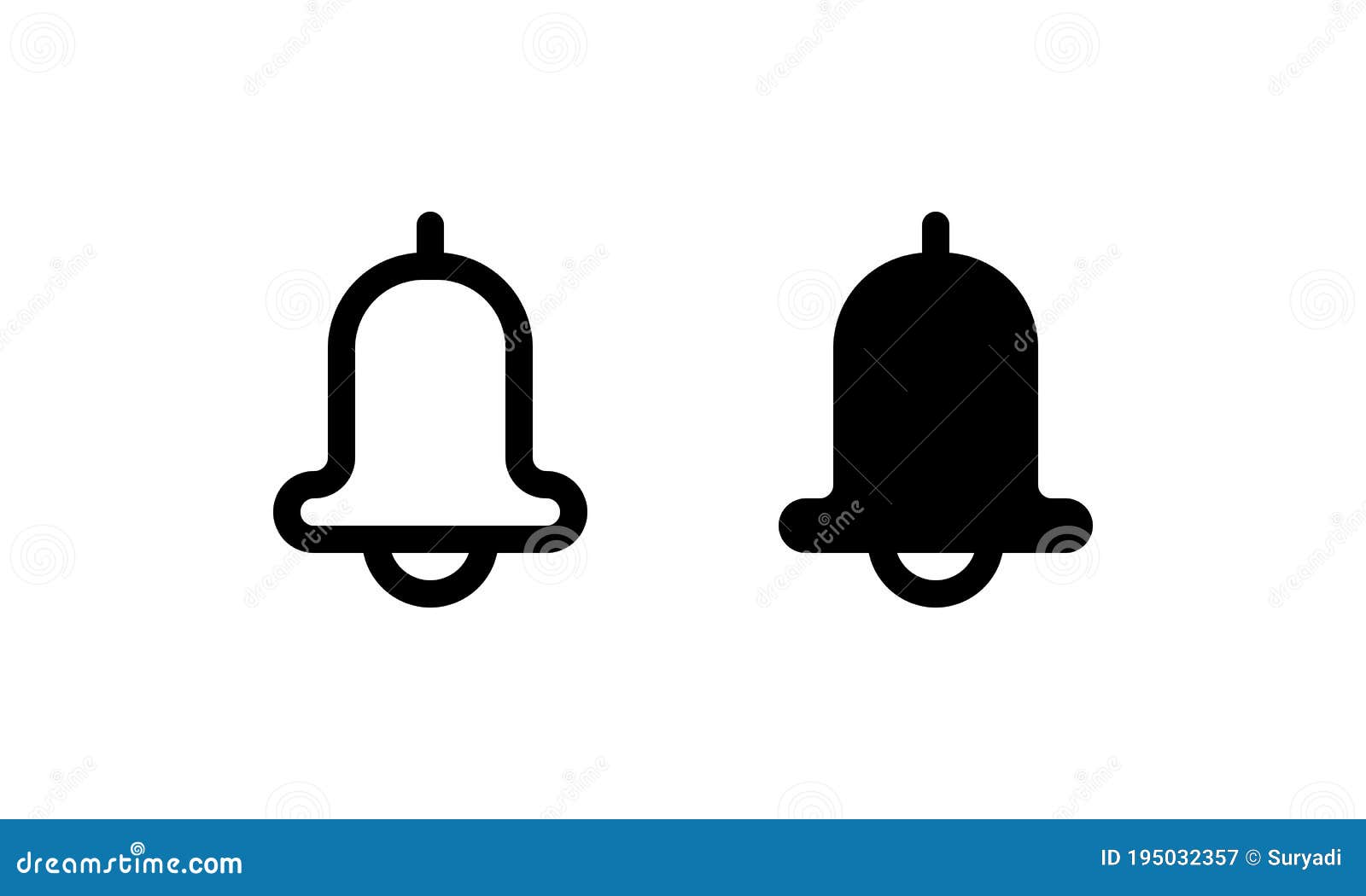A Bell Icon that Represents a Notification Stock Vector - Illustration ...