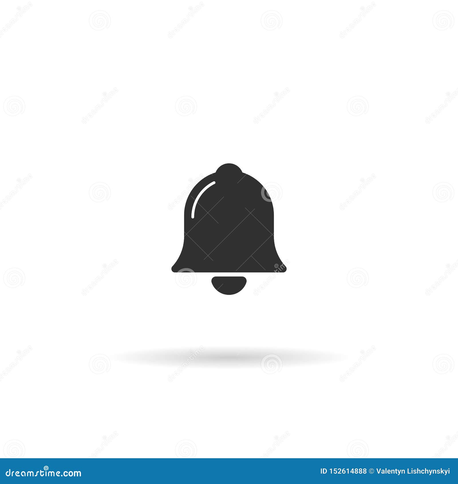 Bell Icon. Vector Flat Style Symbol Isolated on White Stock ...
