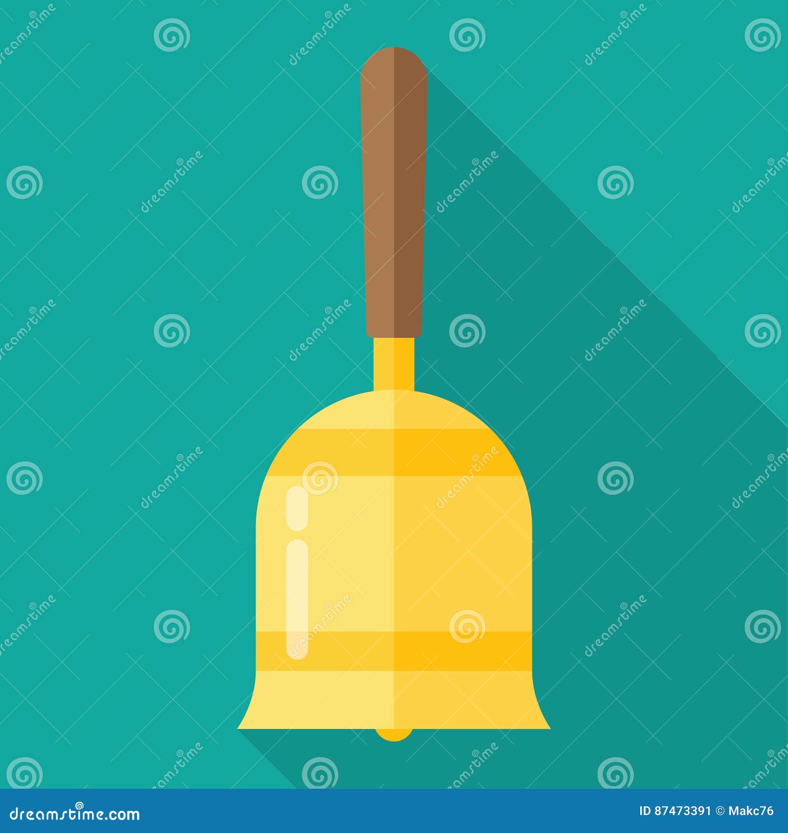Bell Icon Vector stock vector. Illustration of education - 87473391
