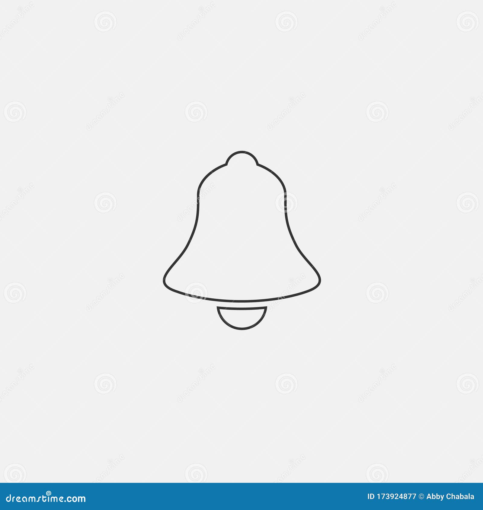 Bell Icon Illustration Symbol Eps 10 Grey Stock Illustration ...