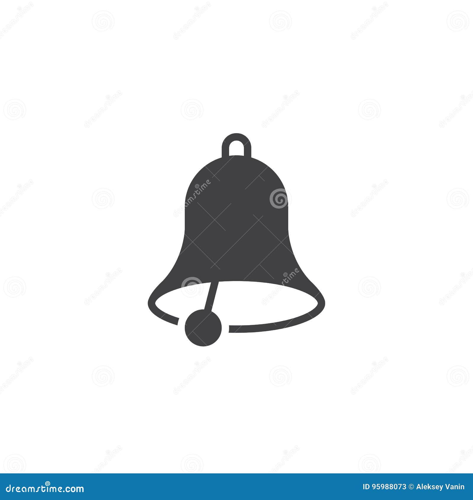 Bell Icon Vector, Solid Logo, Pictogram Isolated on White, Pixel Stock ...