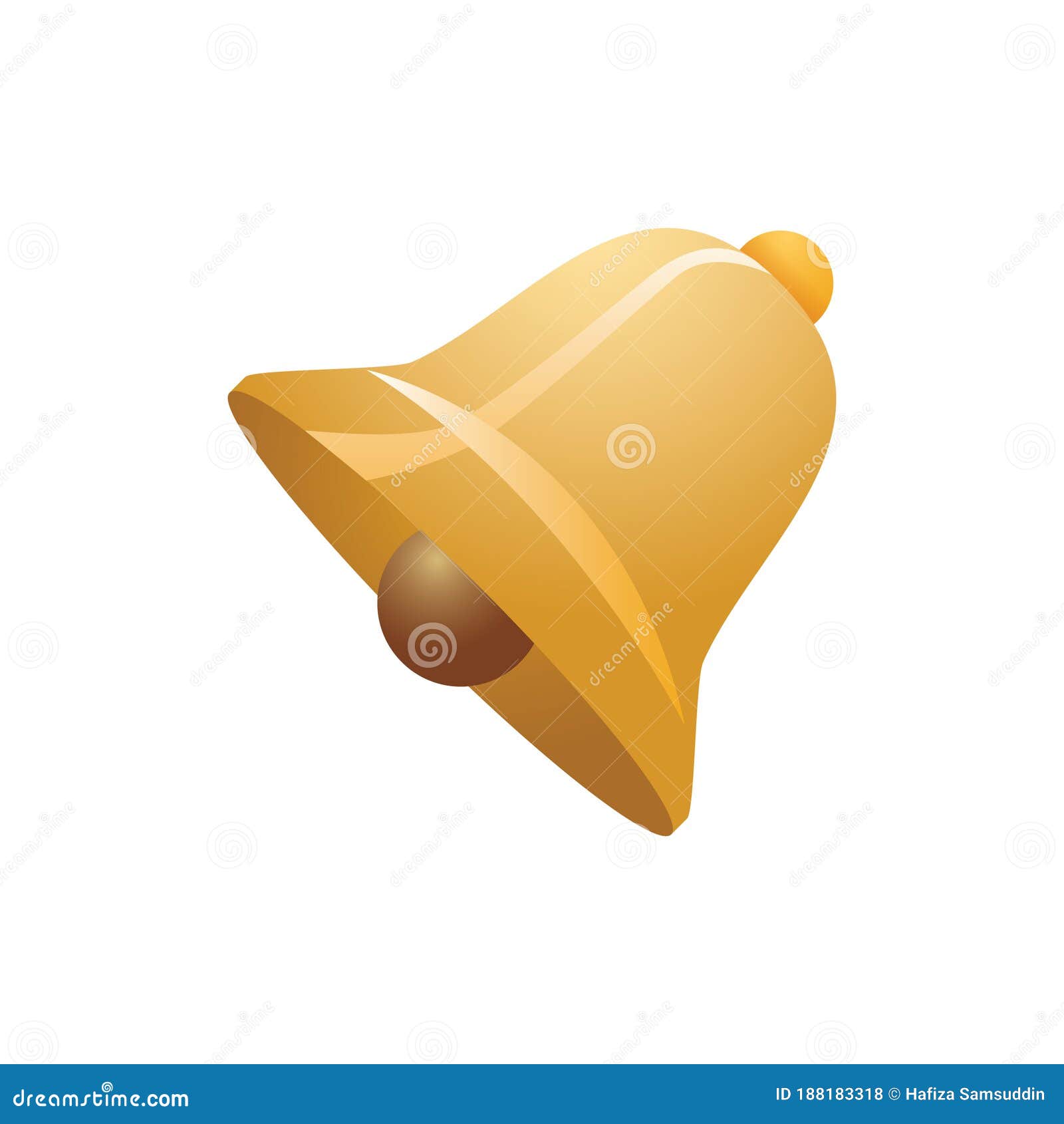 A bell illustration. stock vector. Illustration of school - 188183318